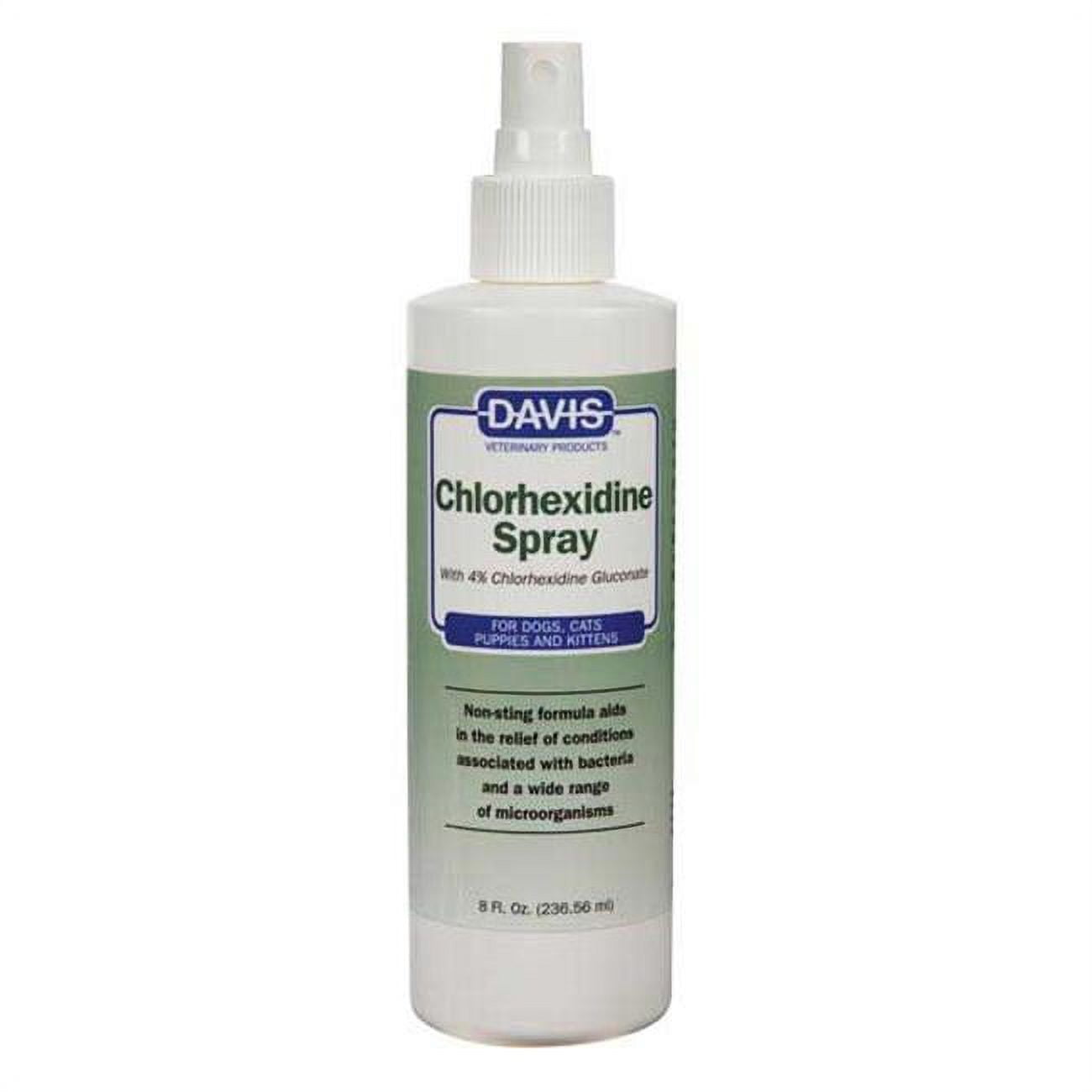 Davis Chlorhexidine Spray 8 fl oz for Dogs and Cats - Antiseptic ...