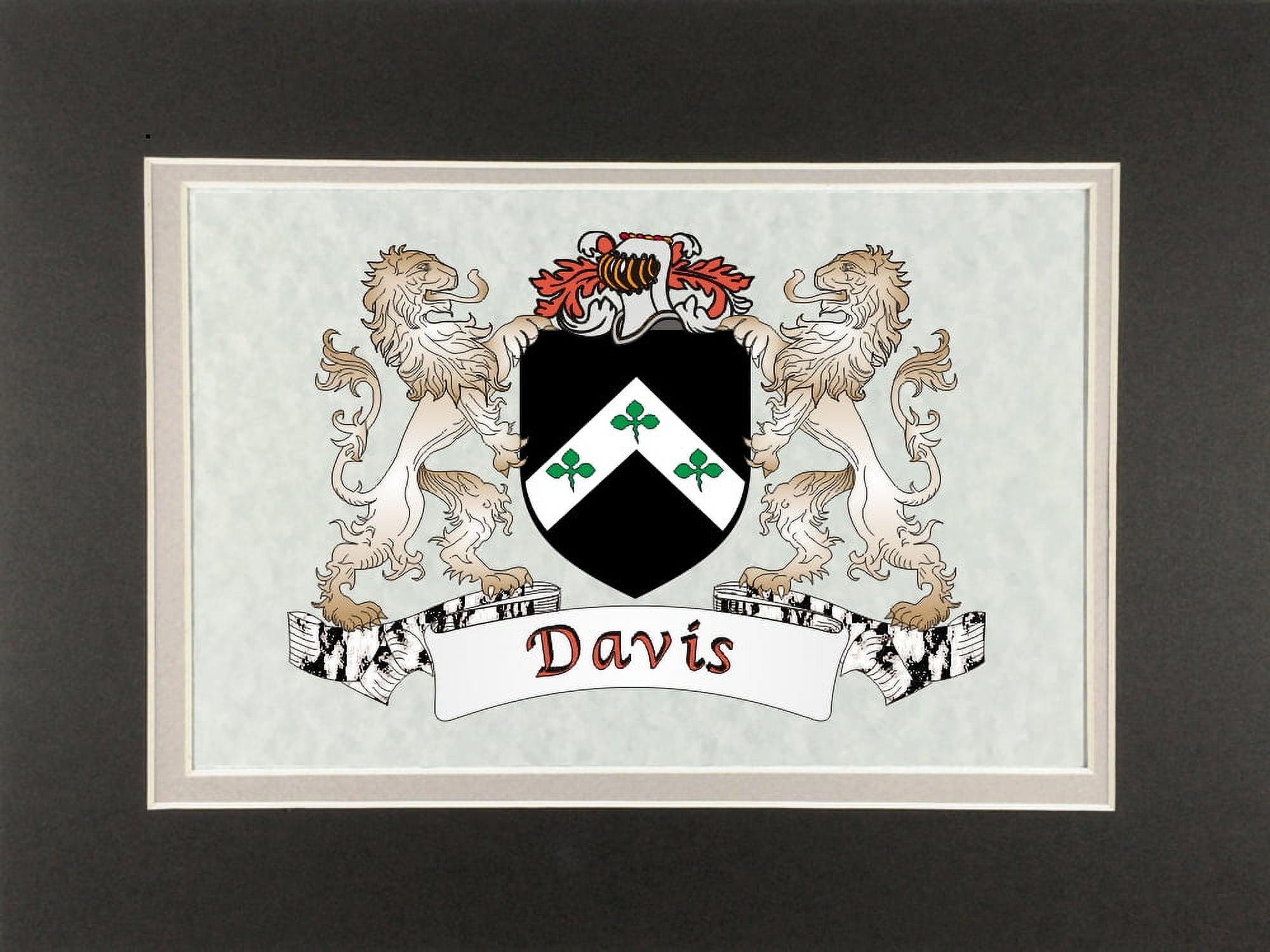 Davis Irish Coat of Arms Print - Frameable 9" x 12" - Walmart.com