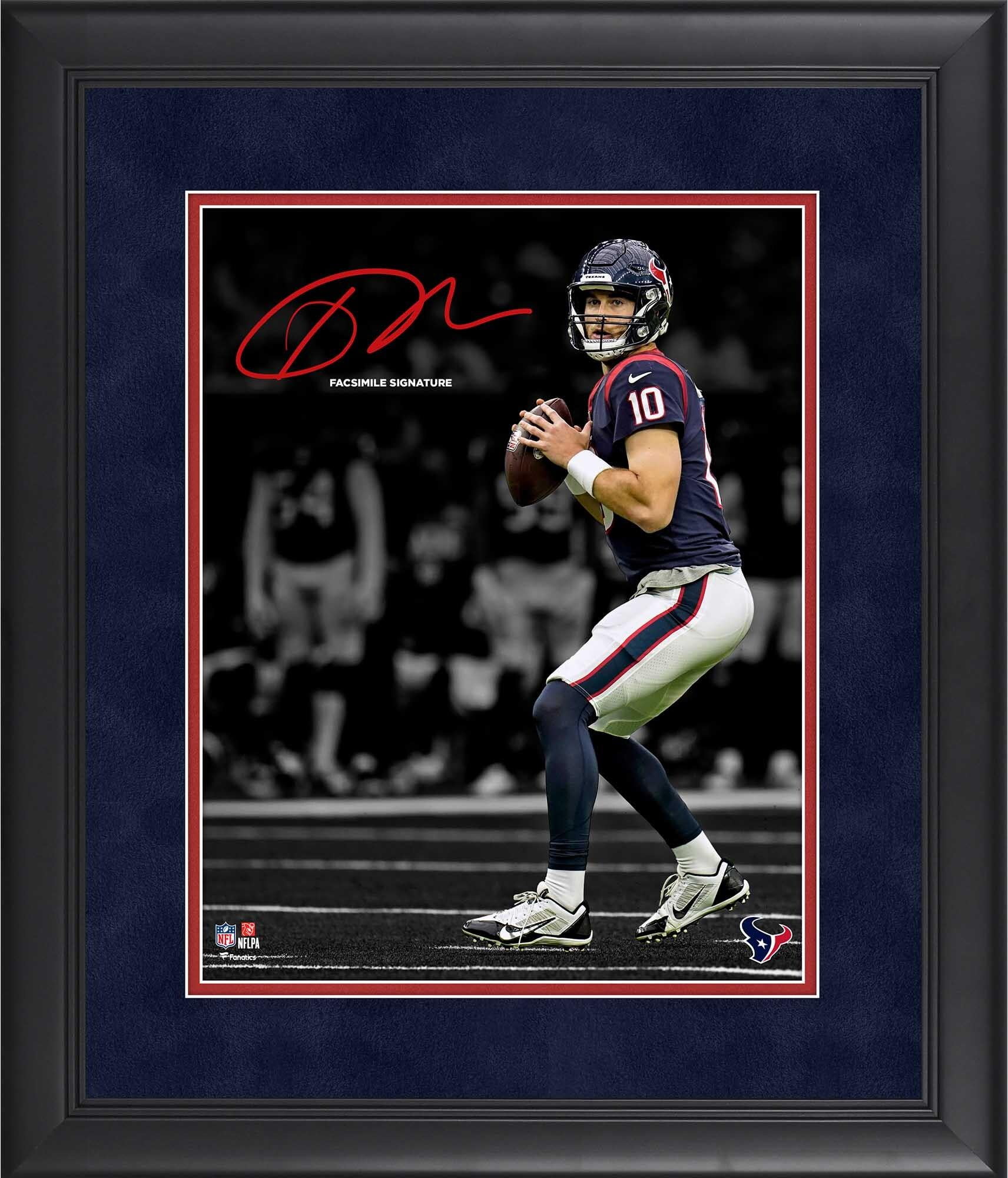 Davis Mills Houston Texans Framed 11" x 14" Spotlight Photograph ...