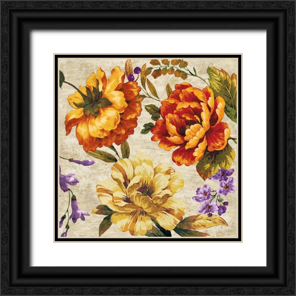 Davis, Pamela 20x20 Black Ornate Wood Framed with Double Matting Museum ...