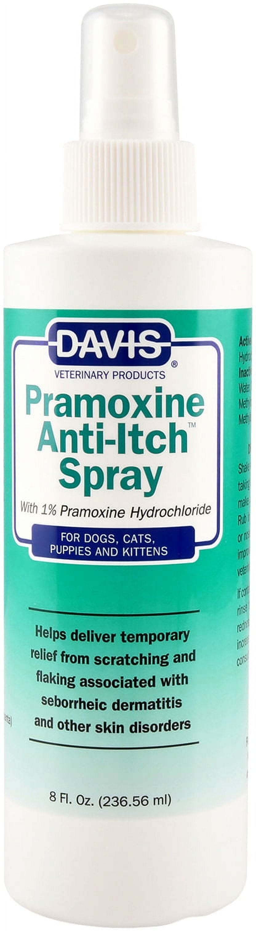 Davis Pramoxine Anti-Itch Treatment Relief Spray for Pet Itchy Skin ...
