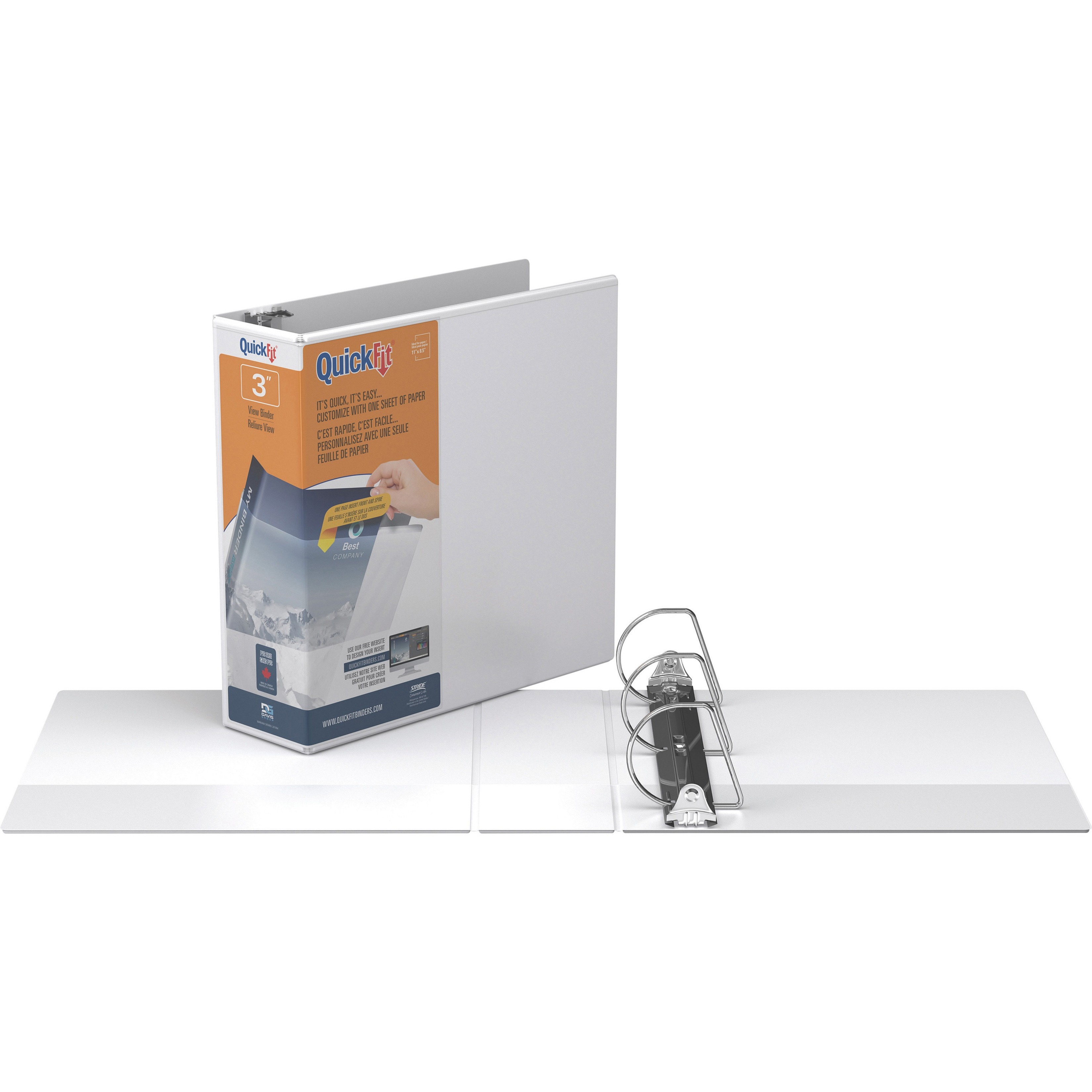 Davis Quick Fit Instant Angle D-Ring Binder - Walmart.com