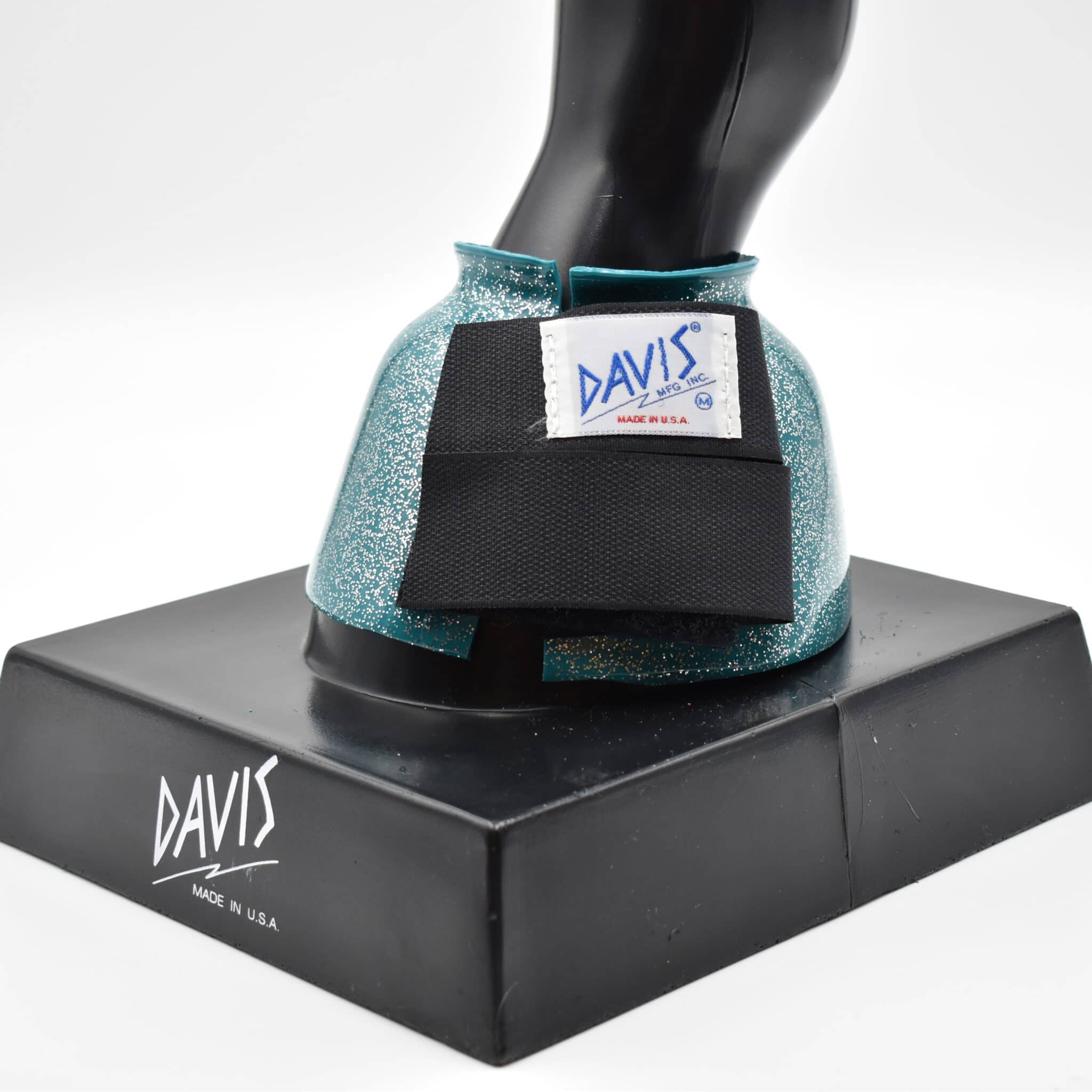Davis Regular Bell Boots M, Metallic Teal - Horse Protection Plastic ...