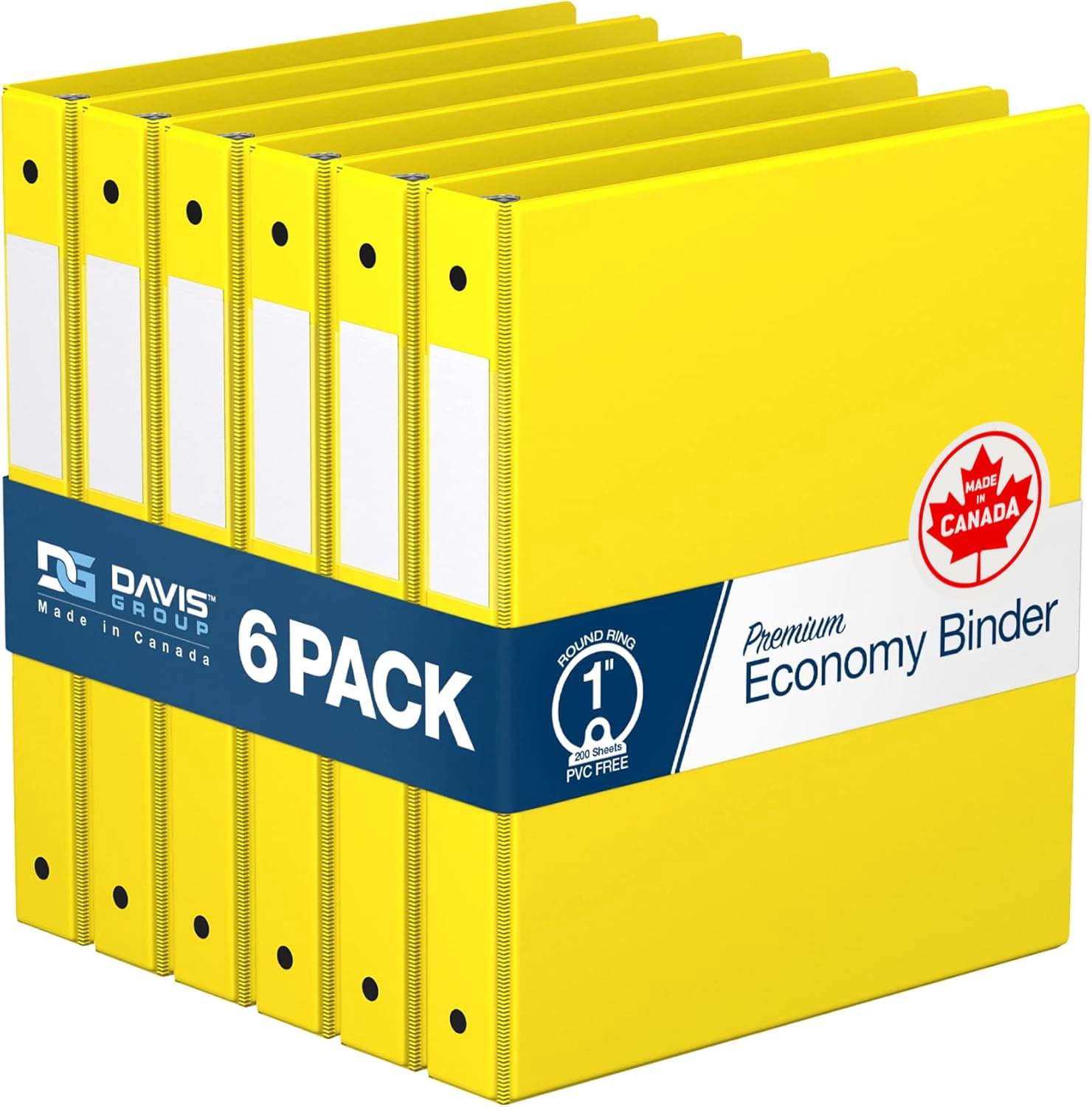 Davis Group 231105 Premium Economy 3-Ring Binders (Pack of 6) for ...