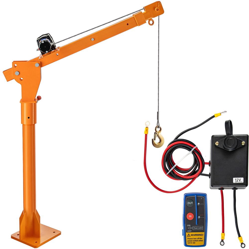 Davit Crane, 2200 lbs Truck Crane, Wireless Remote Control Dock Crane ...