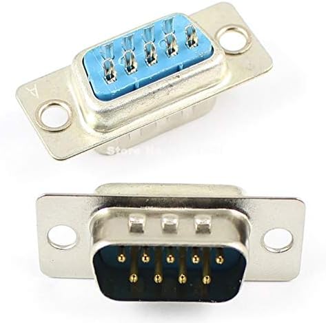 Sagefinds 100 Pcs Per Lot D-Sub 9 Pin Male Solder Type Plug Adapter ...