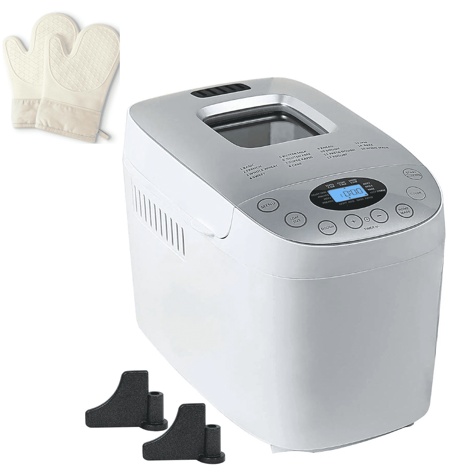 Davivy Bread Maker Machine 3.5LB, 15-in-1 Automatic Bread Machine Maker ...