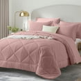 Davulos King Size Comforter Set Blush Pink 7 Pieces Bed in a Bag King ...