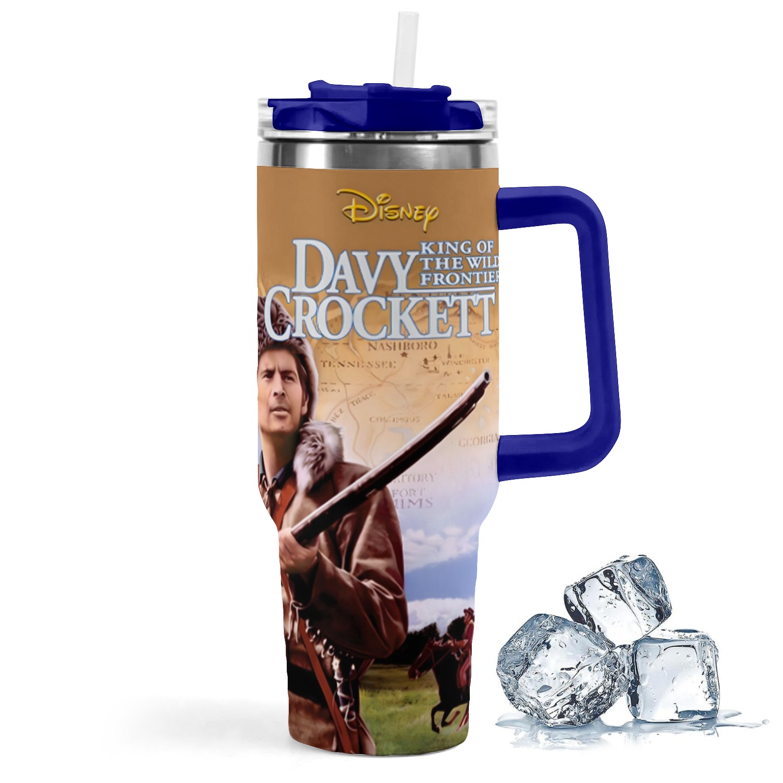 Davy Crockett: King of the Wild Frontier Large capacity car cup has an ...