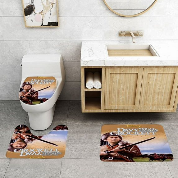 Davy Crockett: King of the Wild Frontier floor mat and toilet set is ...