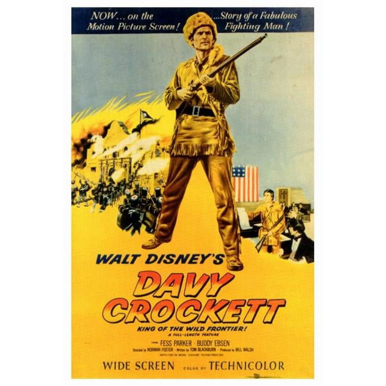 Davy Crockett Movie Poster - 27 x 40 in. - Walmart.com