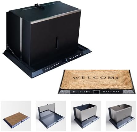 Davymat Delivery Box Locker | Collapsible Discrete Door Mat to Protect ...