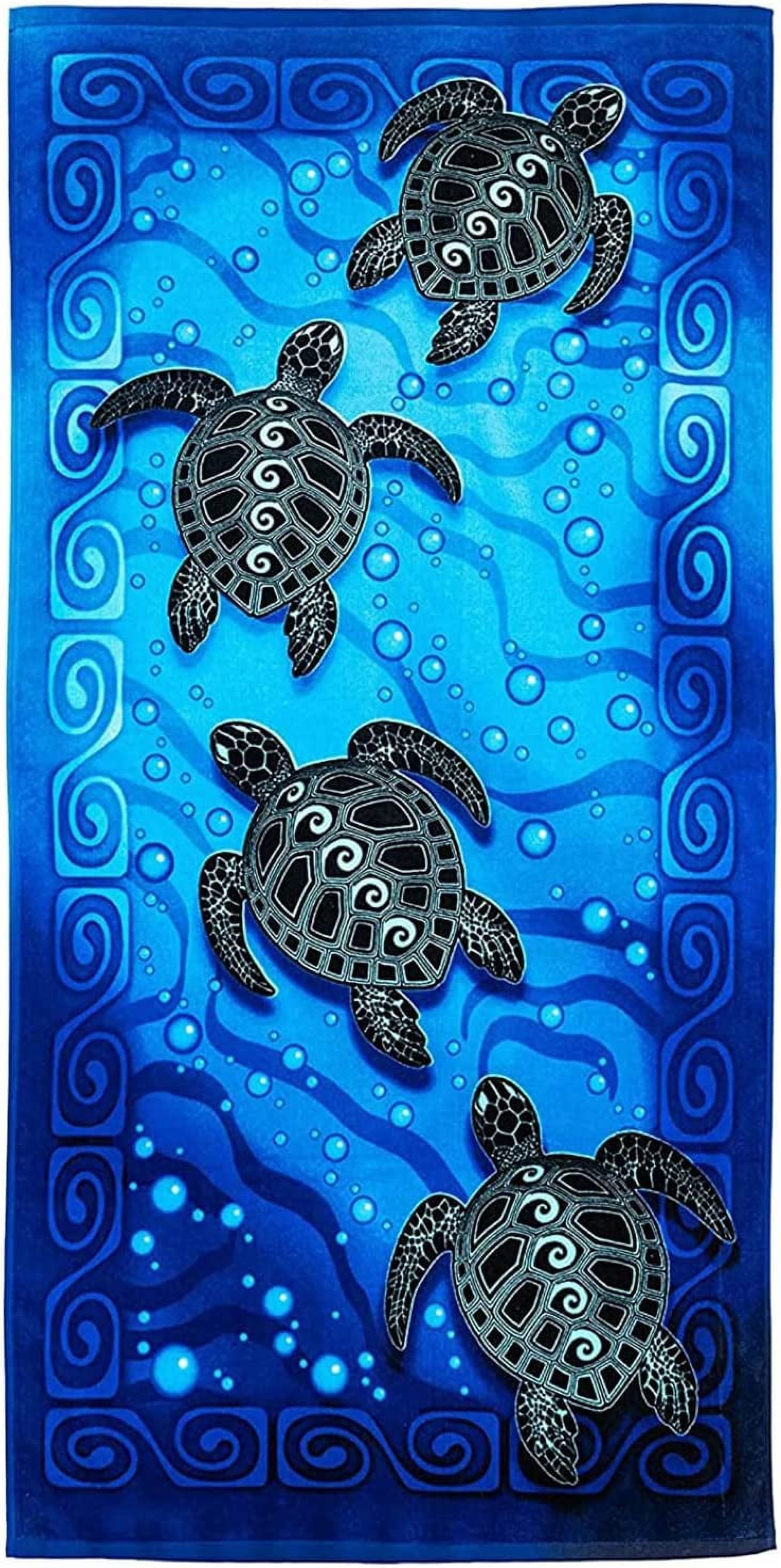 Dawhud Direct Sea Turtles Beach Towel for Women, Girls, Kids, Men ...