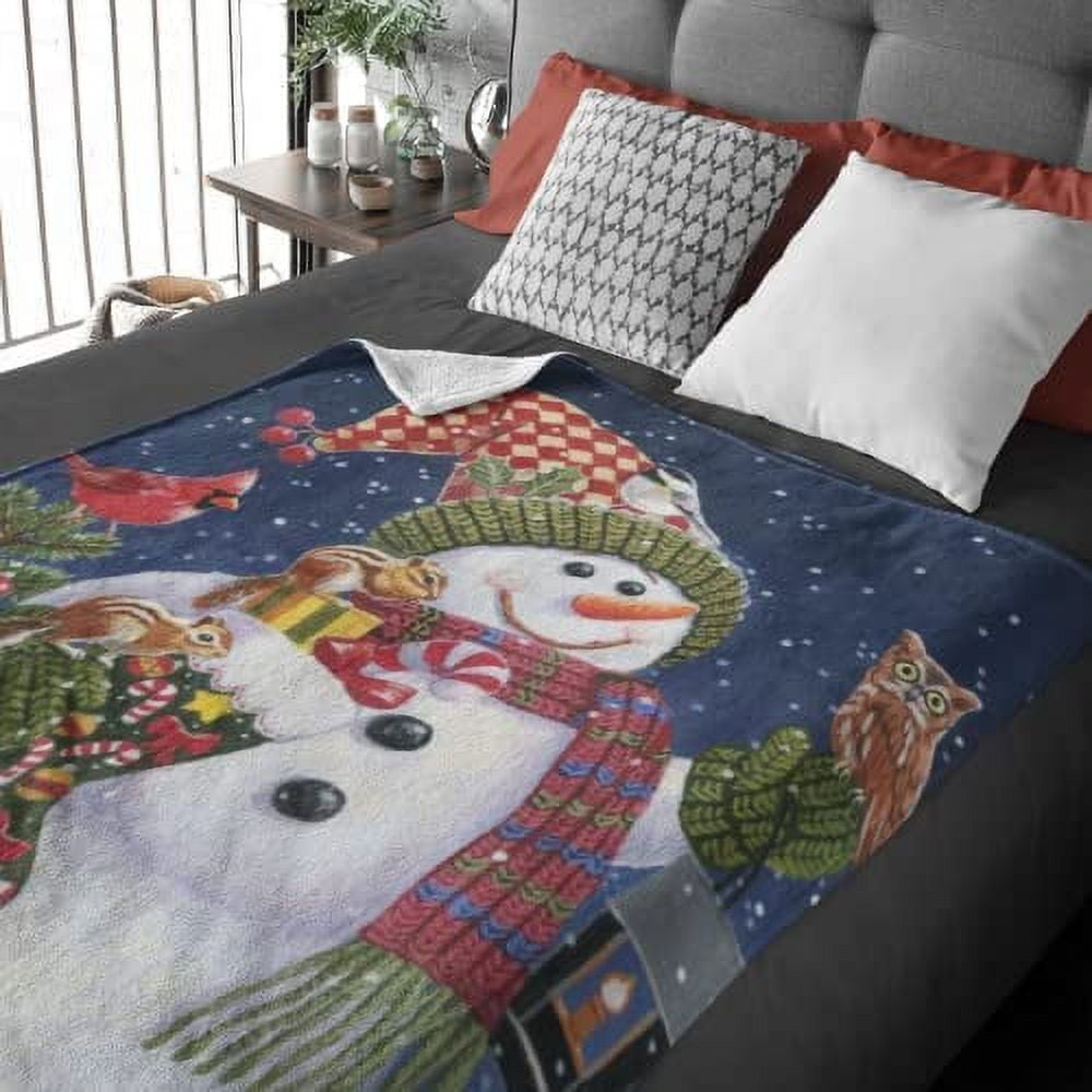 Dawhud Direct | Super Soft Plush Christmas Fleece Throw Blanket ...