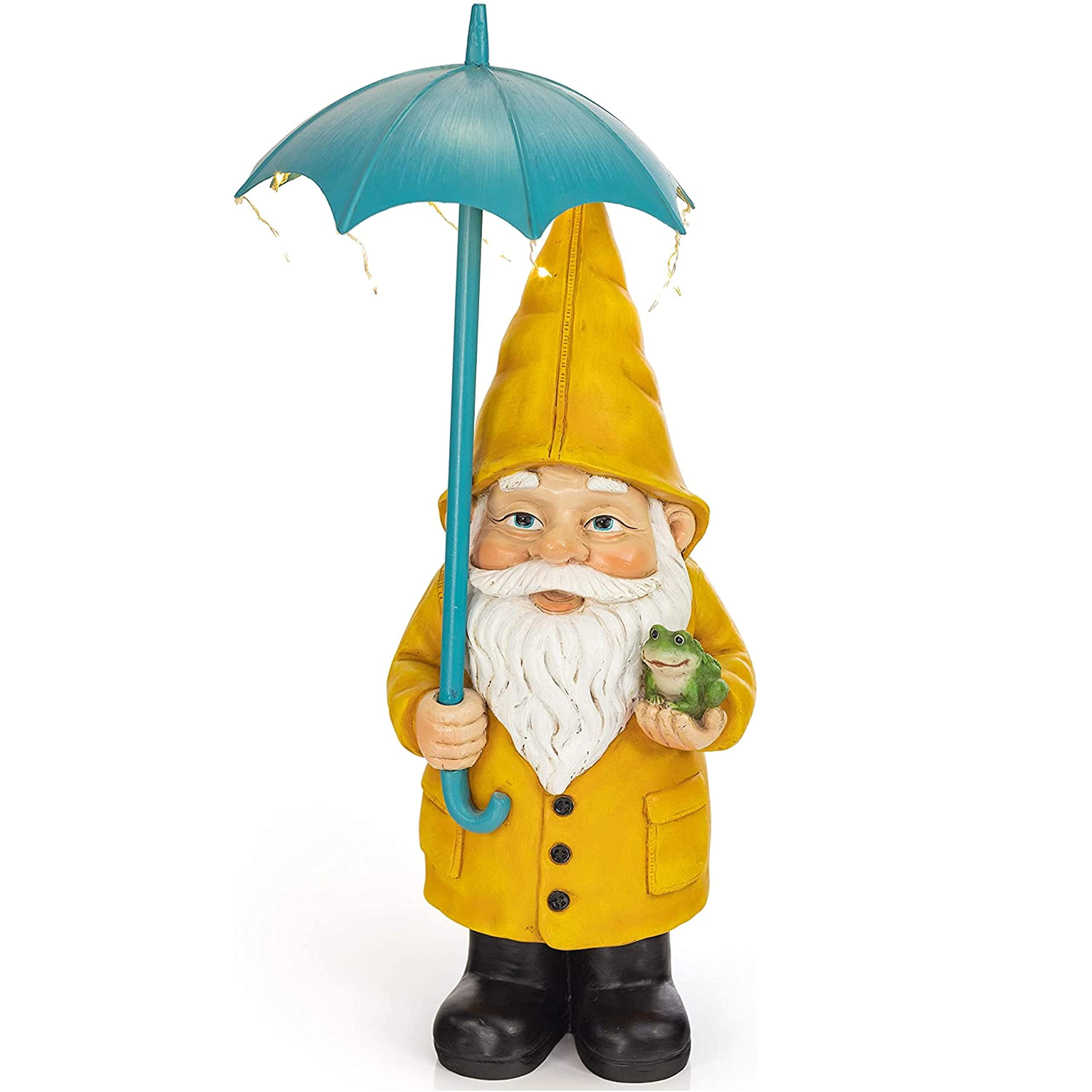 Dawhud Direct | VP Home Rain Slicker Gnome Solar LED Garden Light ...