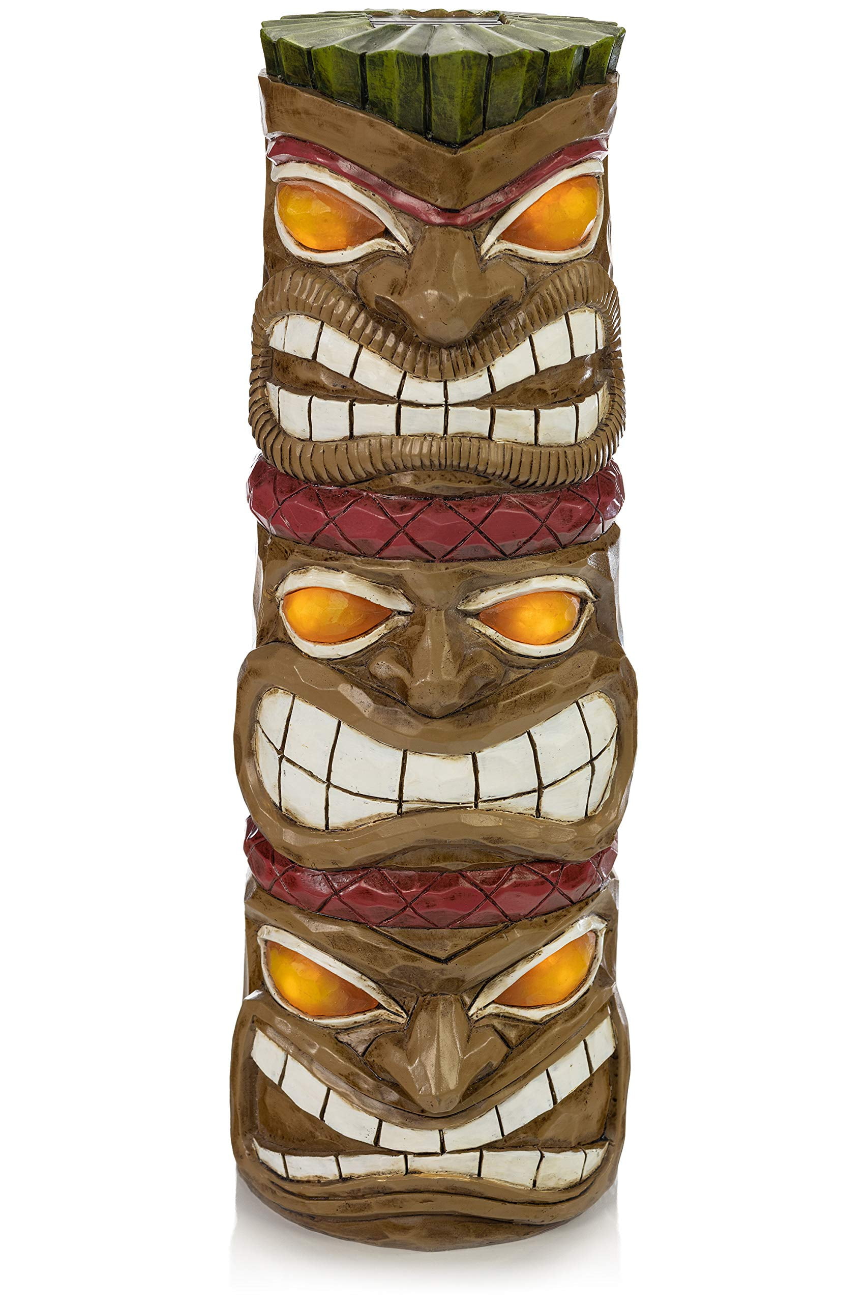 Dawhud Direct | VP Home Triple Tiki Totem Solar Powered LED Outdoor ...