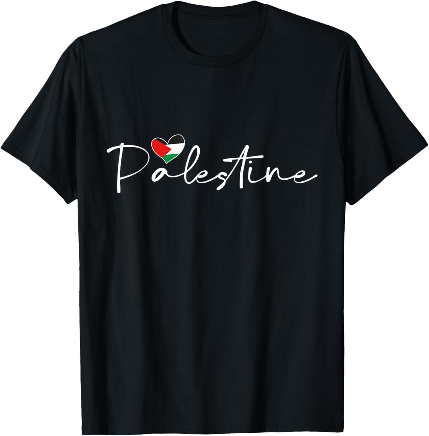 Dawlat Filastin Love Palestinian Flag Heart on Palestine T-Shirt ...
