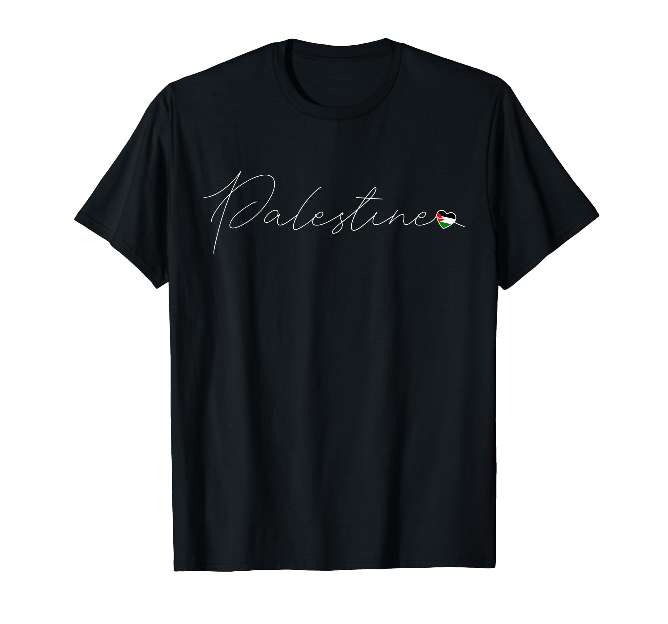 Dawlat Filastin Love Palestinian Flag Heart on Palestine T-Shirt ...