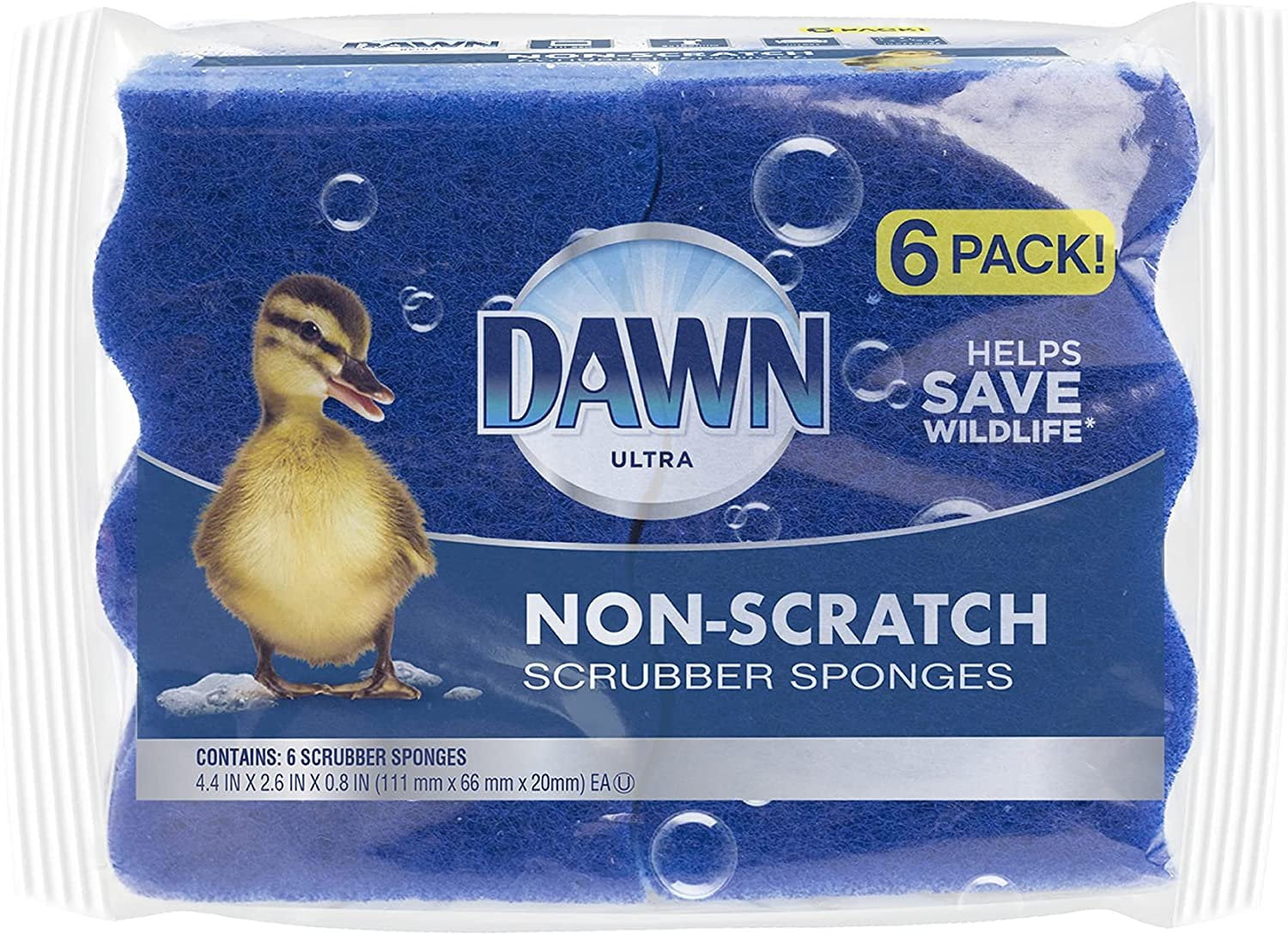 Dawn 438063 Non-Scratch Sponges, Blue - Walmart.com