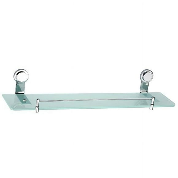 Glass Bathroom Shelf Chrome Rail