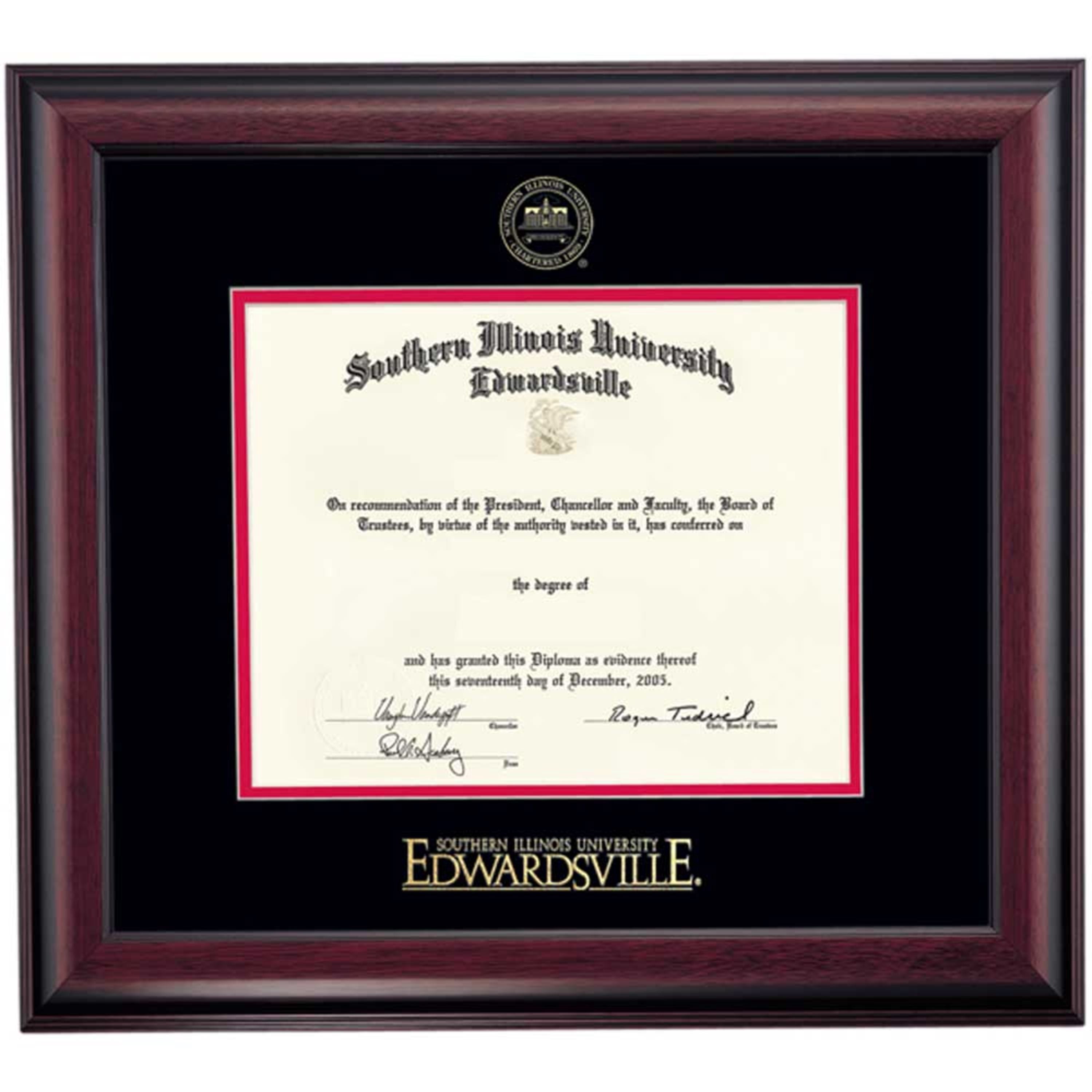 Dawn Diploma Frame for Southern Illinois University Edwardsville, 16" x ...