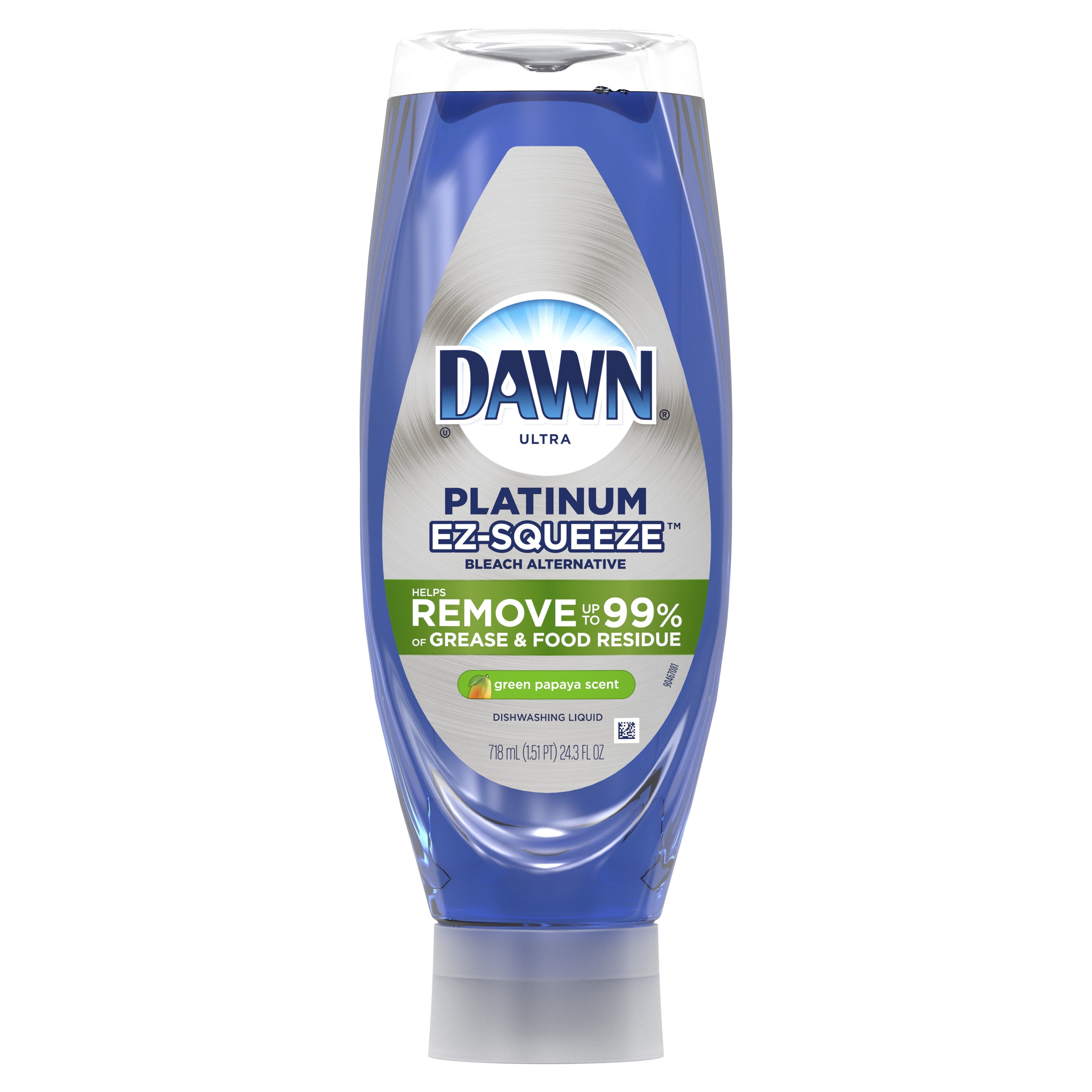 Dawn EZ-Squeeze Platinum Liquid Dish Soap, Green Papaya, 24.30 fl oz ...
