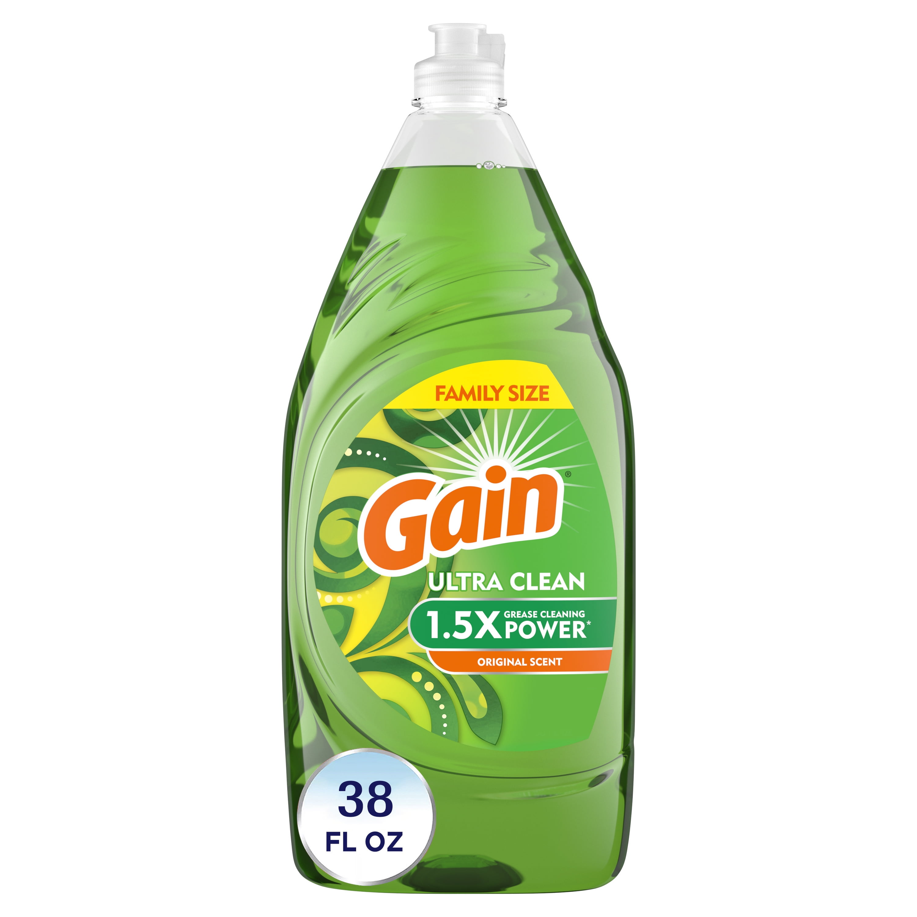 Gain Ultra Power Dishwasher Detergent, Original Scent, 38 fl oz ...
