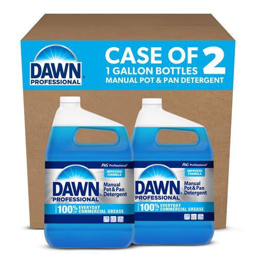 Dawn Manual Pot and Pan Dish Detergent, Original Scent, 1 gal Bottle, 2 ...