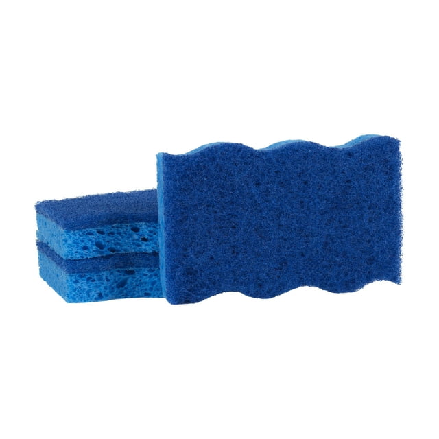 Dawn Non-Scratch Scrubber Sponges for Dish Washing, Blue, Pack of 3 ...
