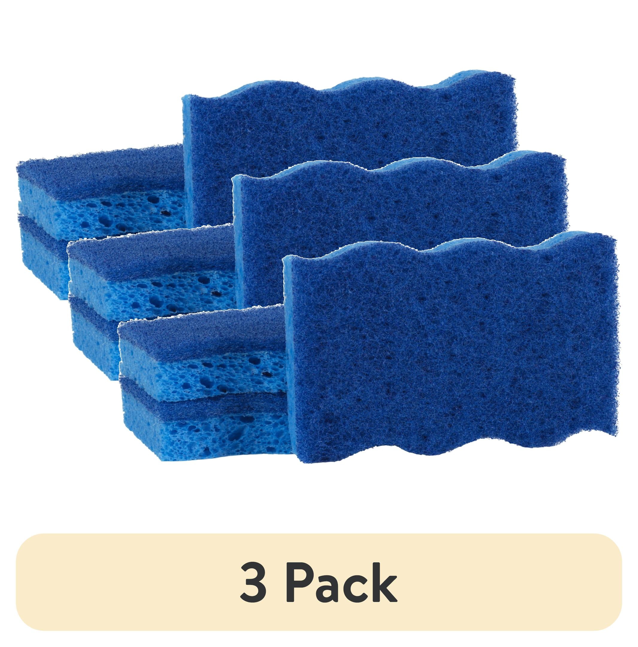 (3 pack) Dawn Non-Scratch Kitchen Dish Sponges, Blue (Pack of 3 ...