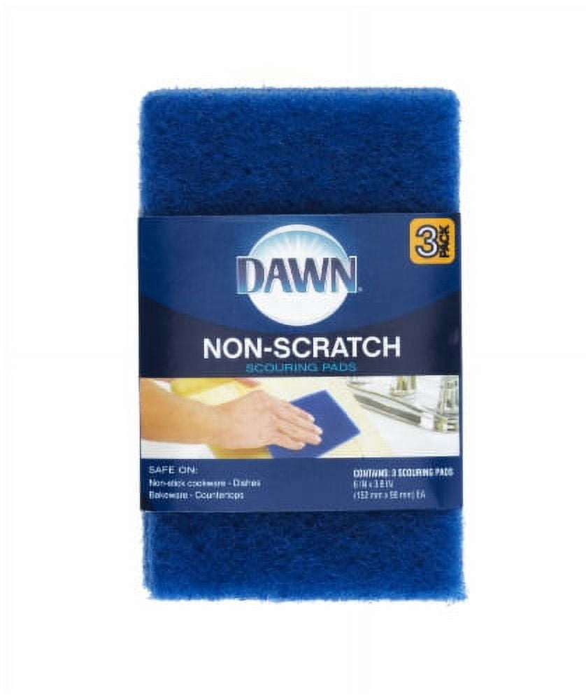 Dawn Non-Scratch Scouring Pads - Blue - Walmart.com