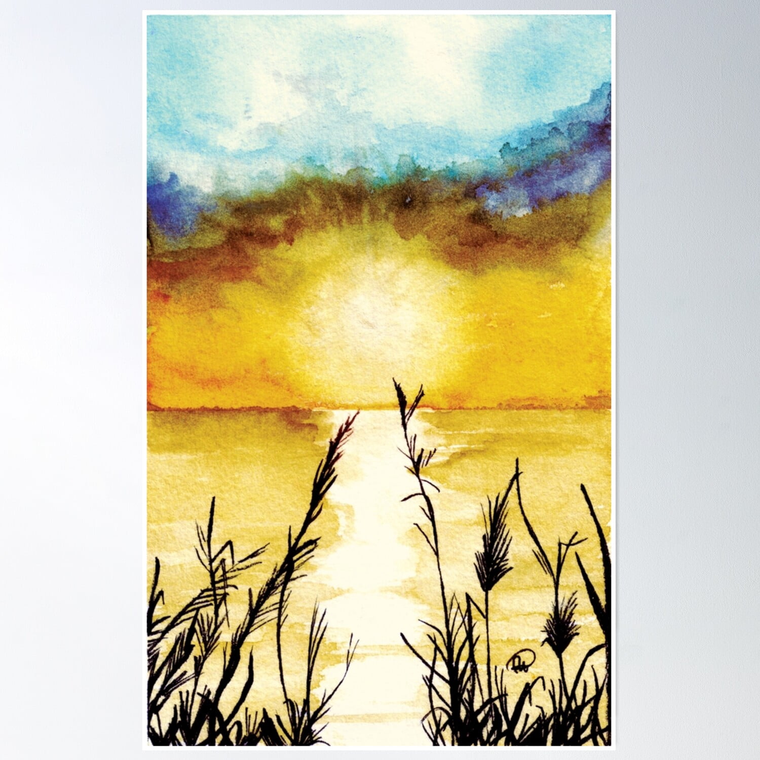 Dawn Over The Marsh Poster Wall Art, Modern Wall Decor, 24x36 UNFRAMED ...