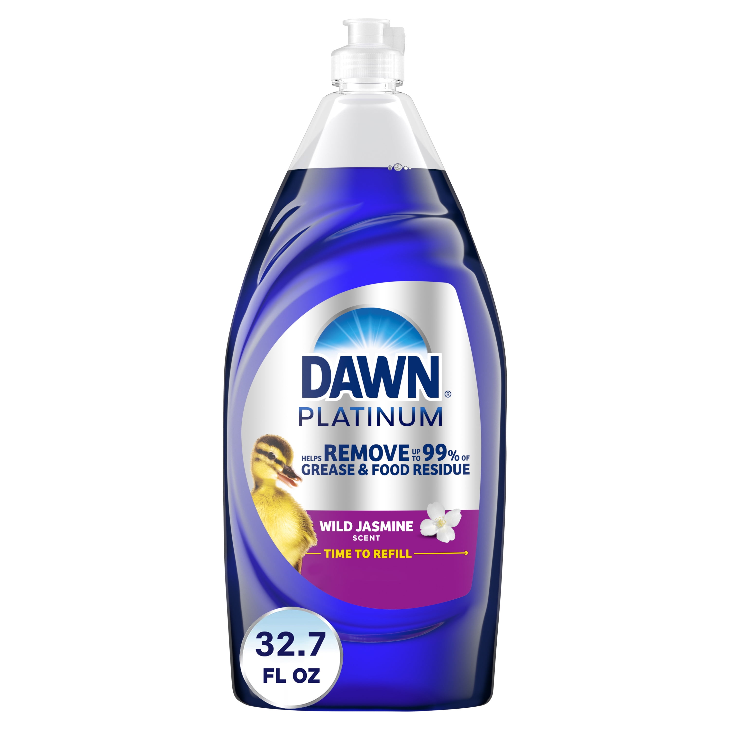 Dawn Platinum Dish Soap, Dishwashing Liquid, Wild Jasmine, 32.7 fl oz ...