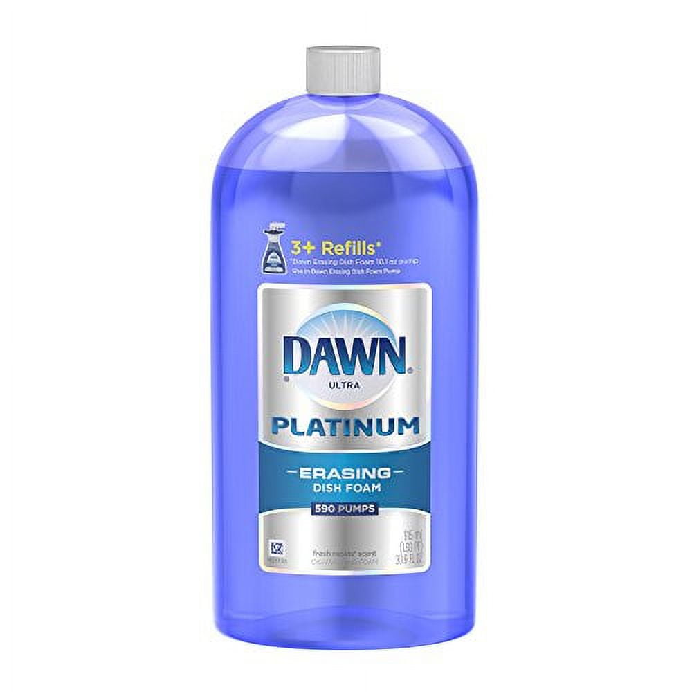 Dawn Platinum Dishwashing Foam Refill, Fresh Rapids, 30.9 Ounce, Long ...
