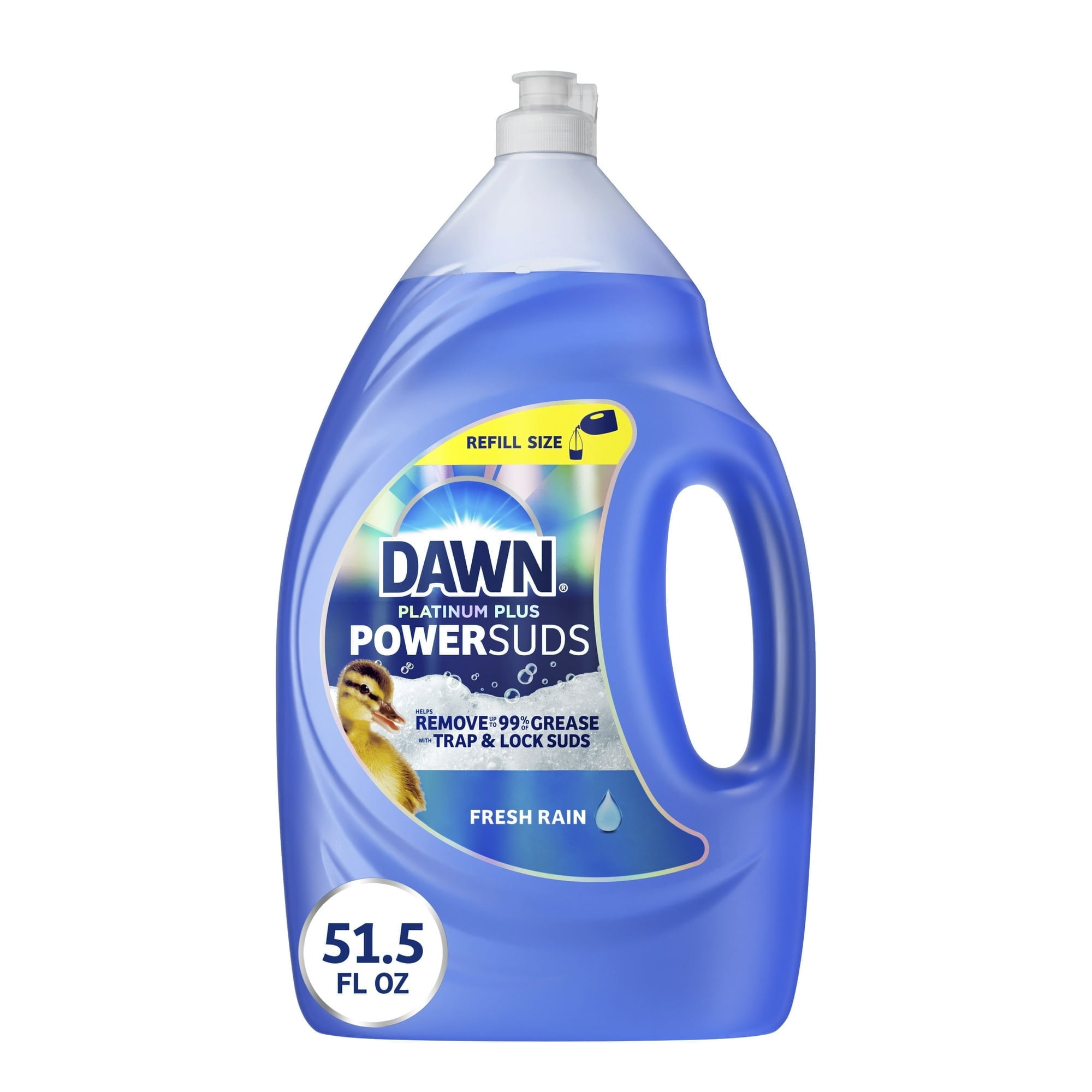 Dawn Platinum Plus PowerSuds Liquid Dish Soap, 51.5 oz. Refill ...