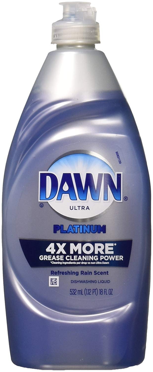 Dawn Platinum Power Clean Refreshing Rain Scent Dishwashing Liquid 18 ...