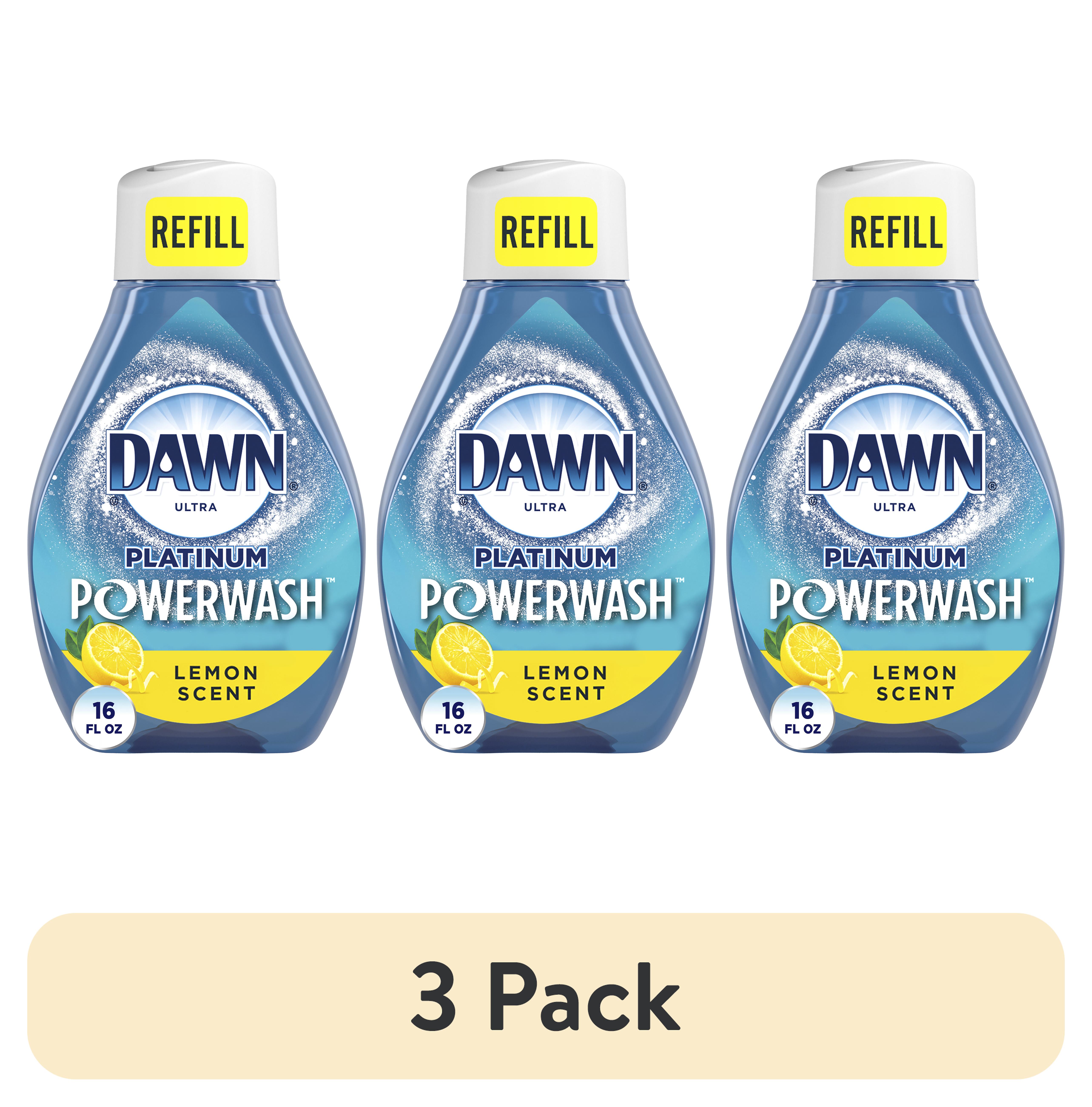(3 pack) Dawn Platinum Power Wash Dish Spray, Dish Soap, Lemon Refill ...
