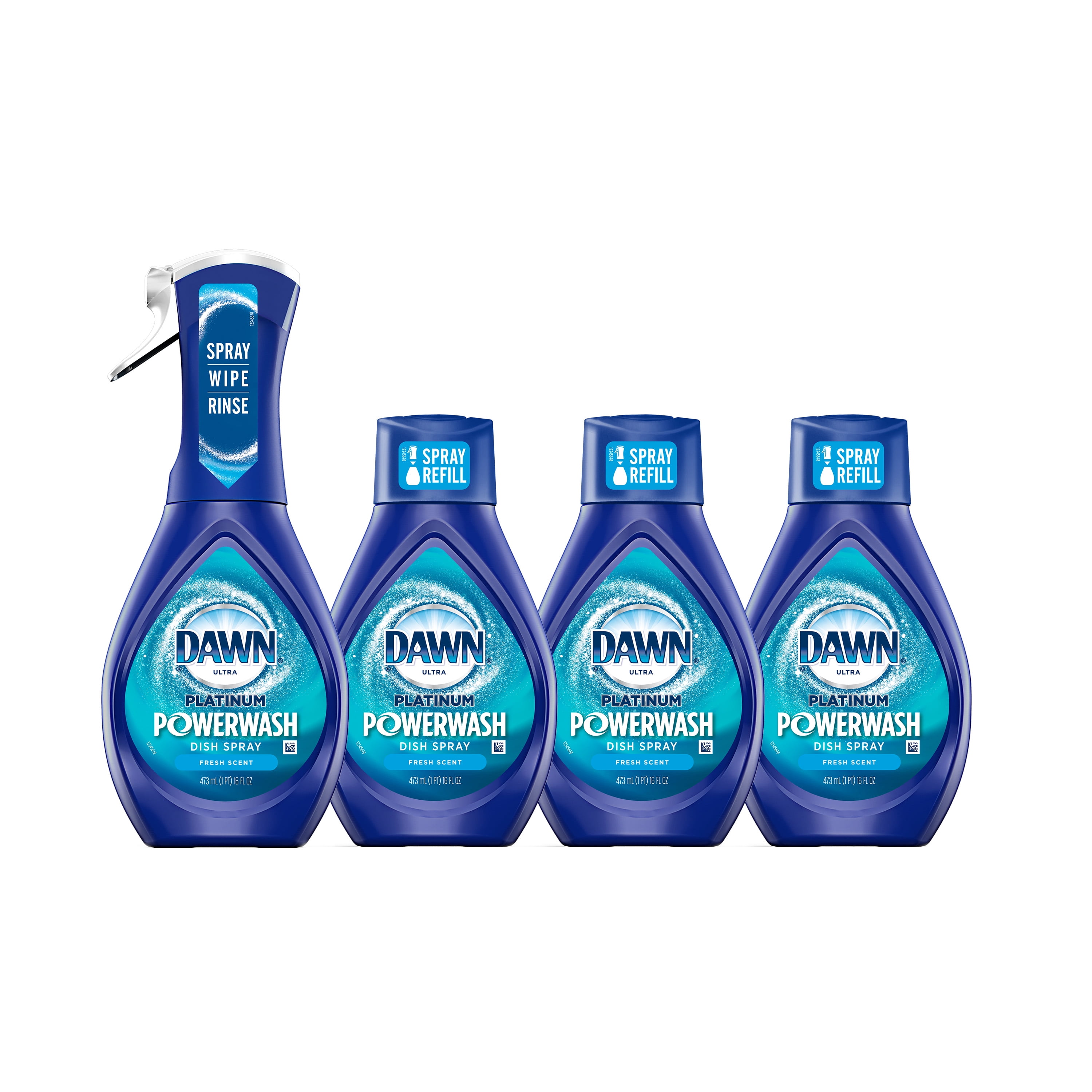 Dawn Platinum Powerwash Dish Spray, Dish Soap, Fresh Scent Bundle, 1 ...