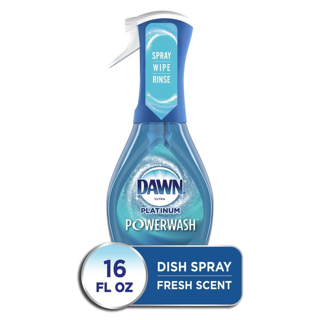 Dawn Platinum Powerwash Dish Spray, Detergent, Power Clean Wash, Fresh ...