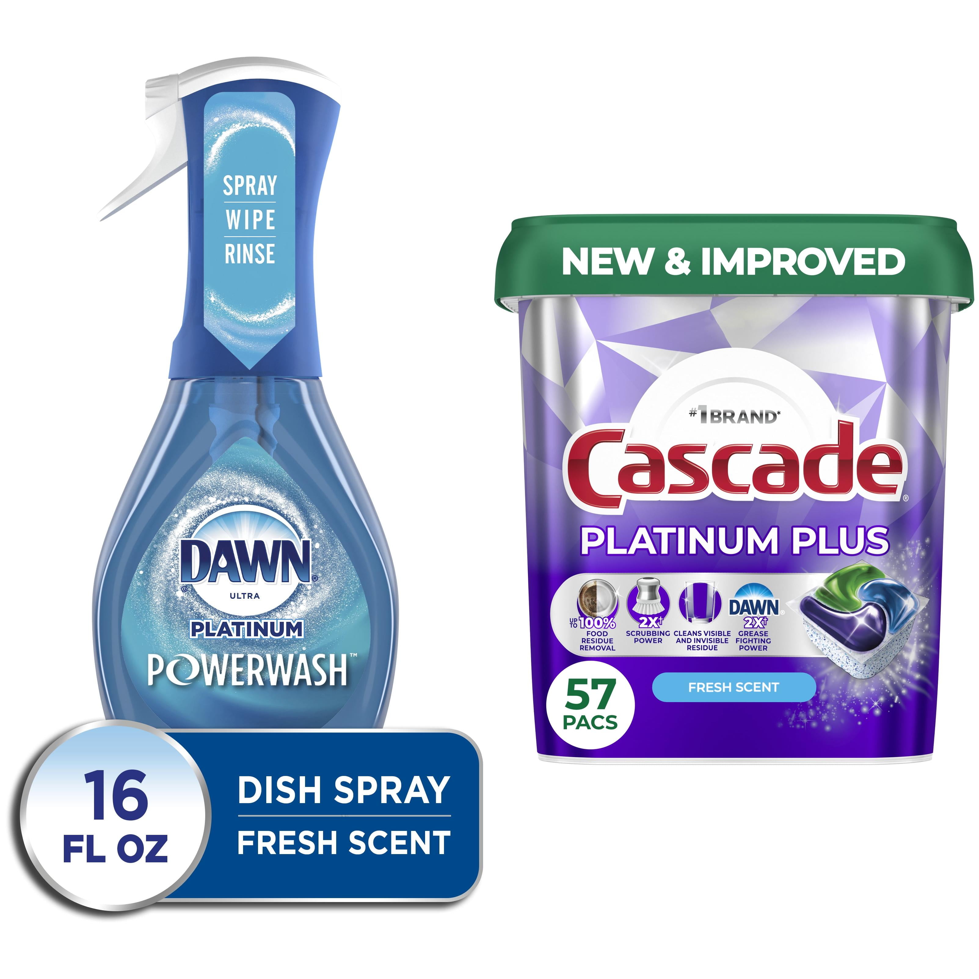 Dawn Powerwash Spray, Dish Soap, Dishwashing Liquid, Fresh, 1 Starter ...