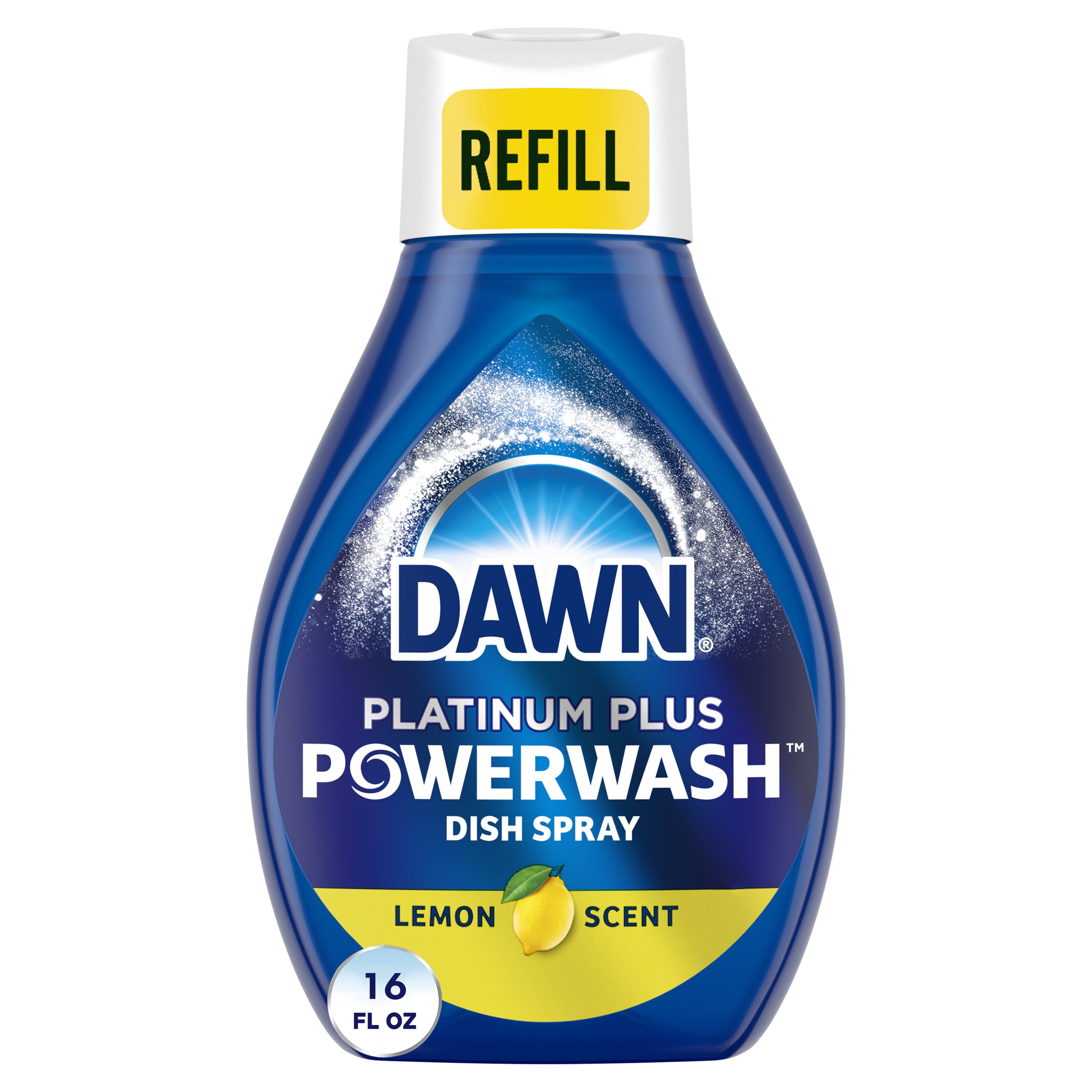 Dawn Powerwash Lemon Dish Spray Refill 16 Fl Oz Fast Grease Cleaning ...