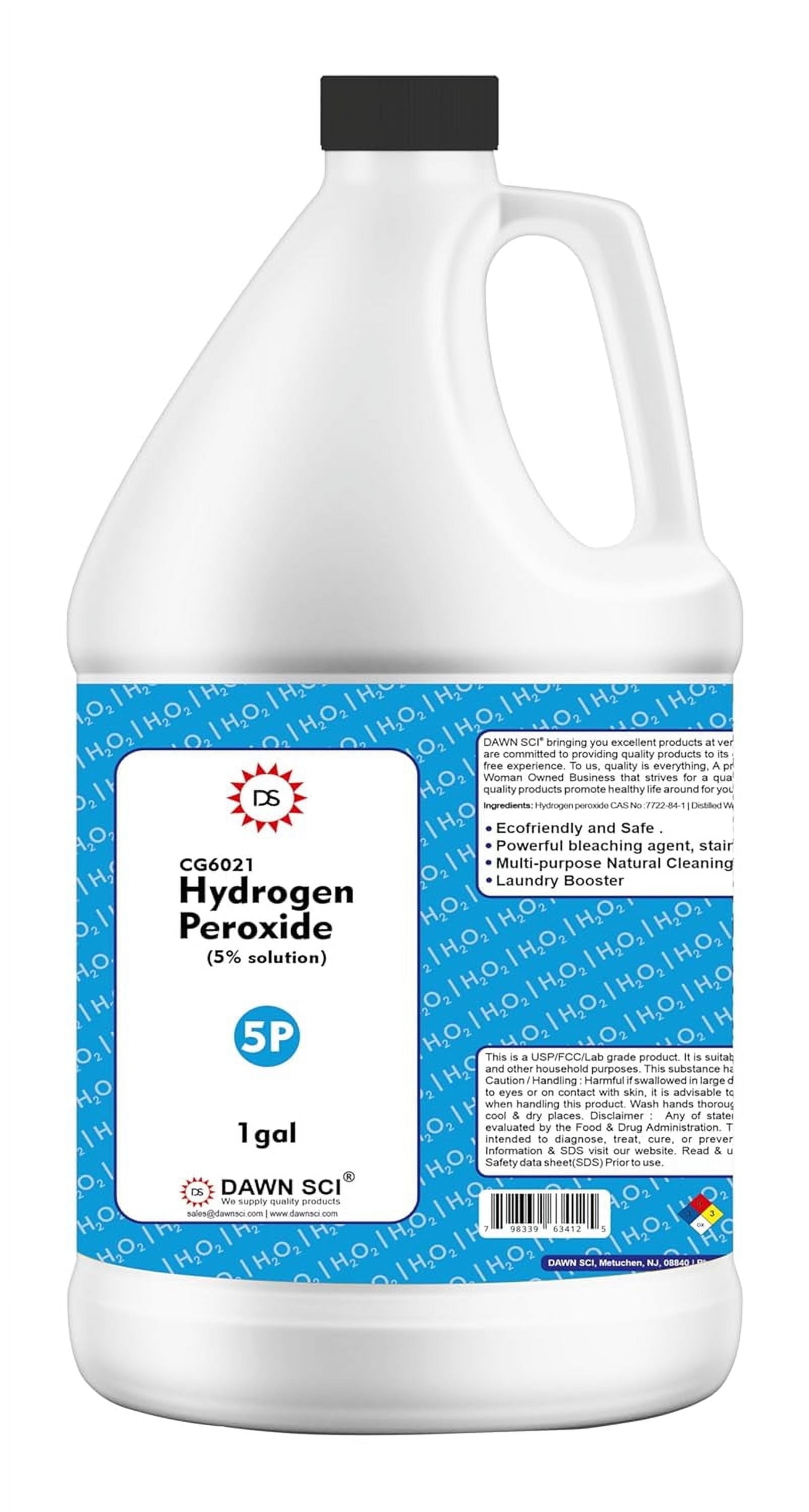 Dawn Scientific Hydrogen Peroxide 5% USP 1 Gallon, 128.0 Fl Oz - Walmart.com
