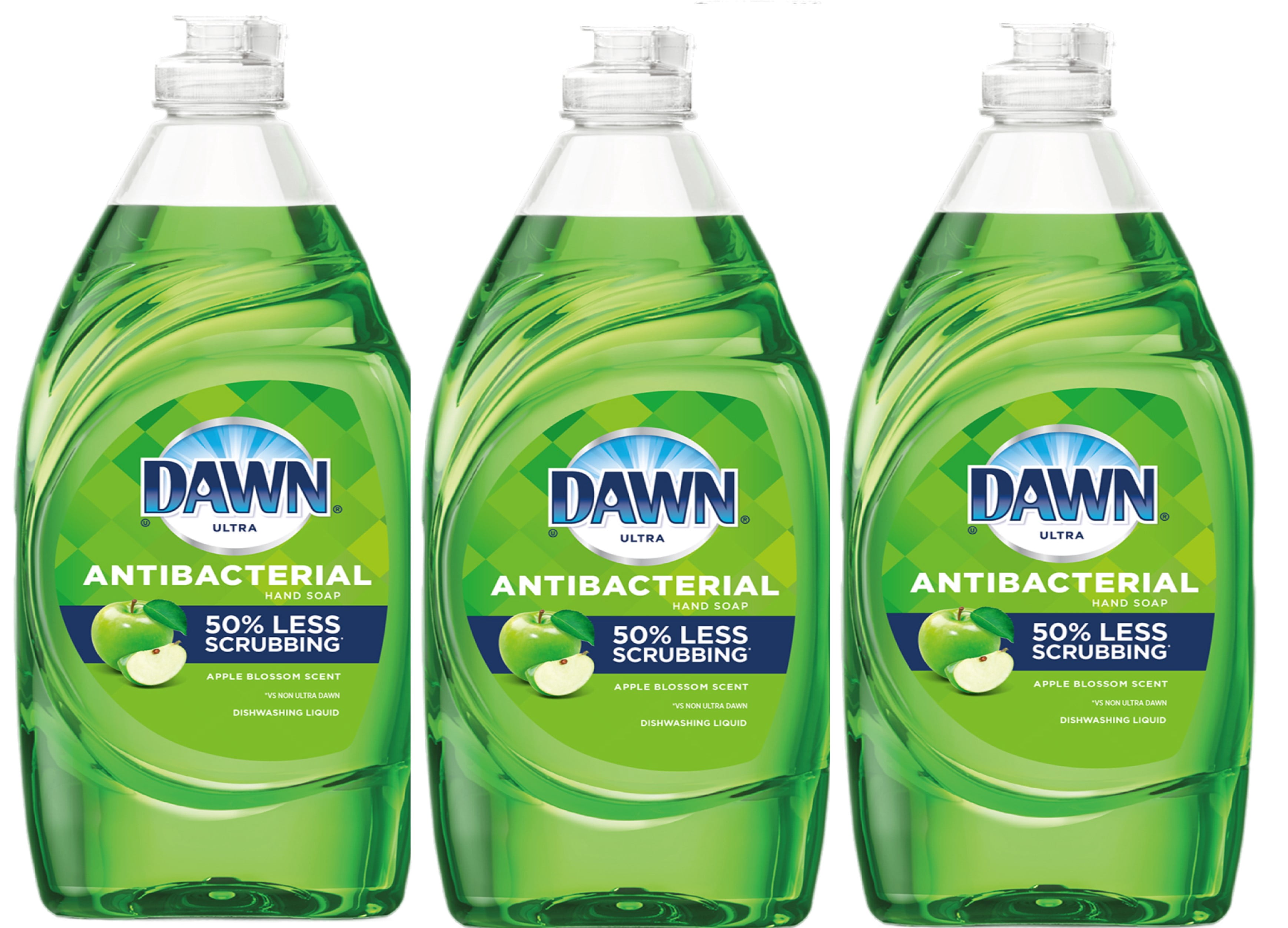 Dawn Ultra Dishwashing Liquid Dish Soap, Antibacterial Apple Blossom ...