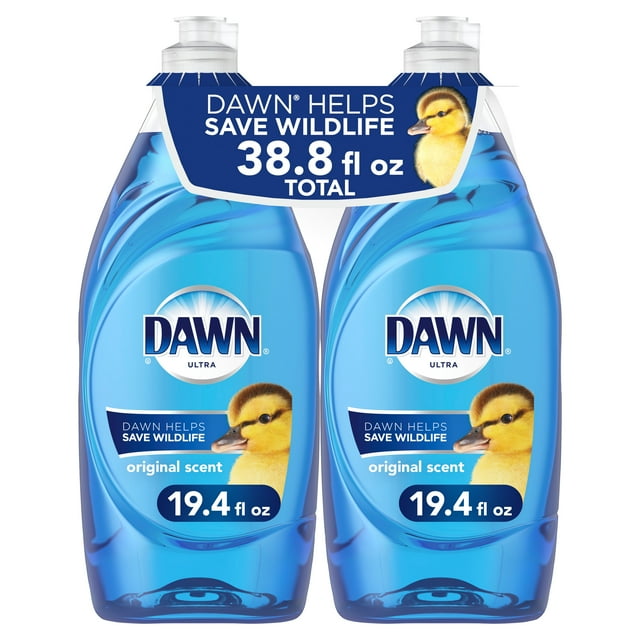 Dawn Ultra Liquid Dish Soap, Fresh Scent, 19.4 Fluid Ounce, Dishwash Detergent, 2 Count ...