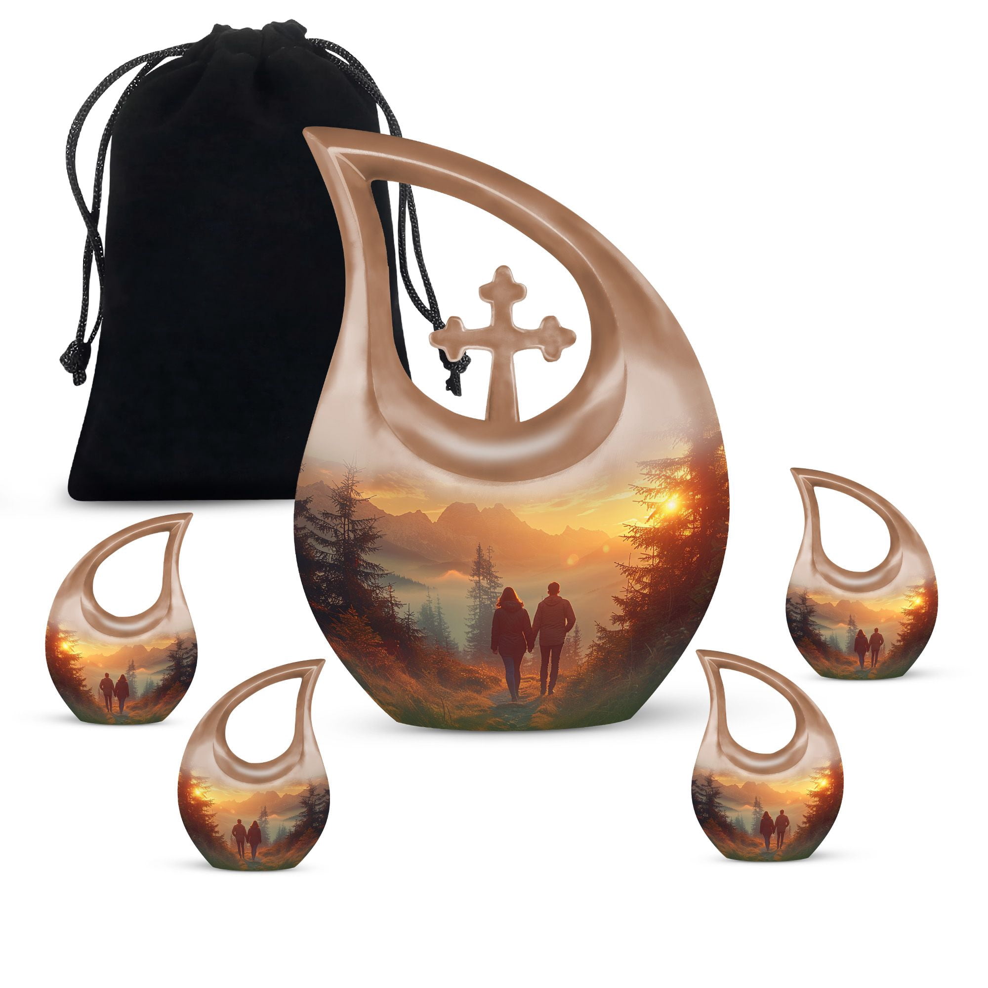 Dawn's Gentle Embrace Urn - Urn For Cremation Ashes - Urn For Ashes For ...