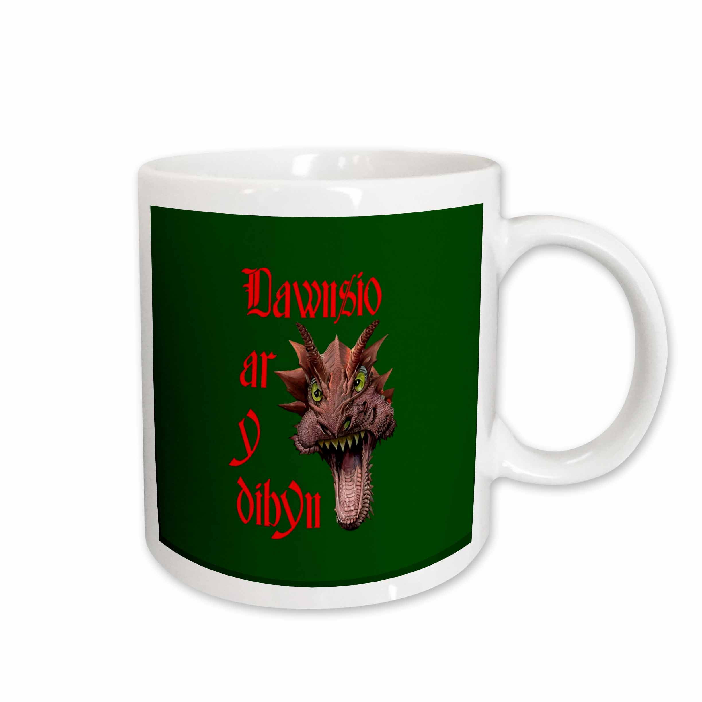 3drose, Dawnsio Ar Y Dibyn Welsh Rugby Union Dragon, 11oz Mug - Walmart.com