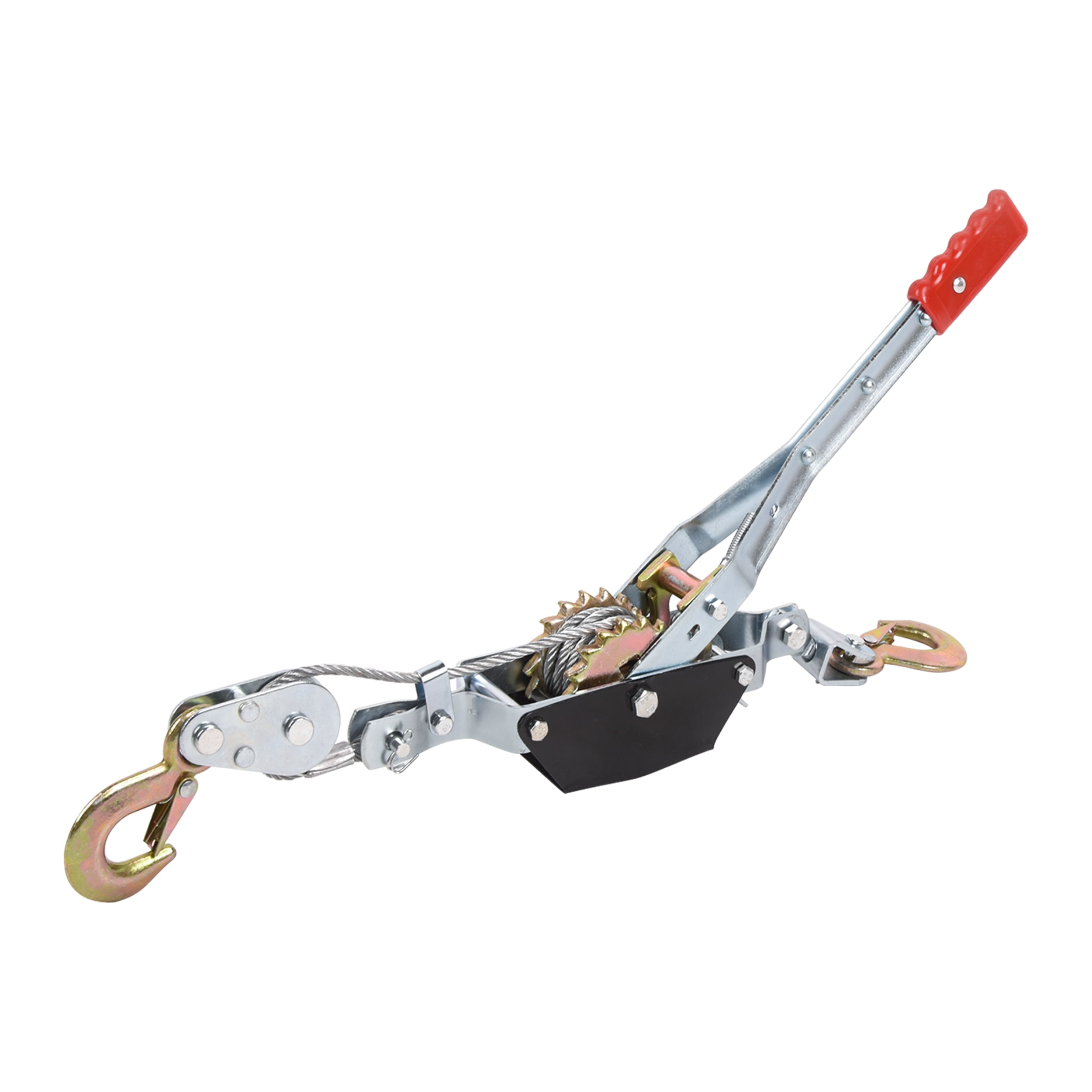 Dawot 2 Ton Dual Gear Power Puller, 2 Hooks Heavy Duty Steel Cable ...