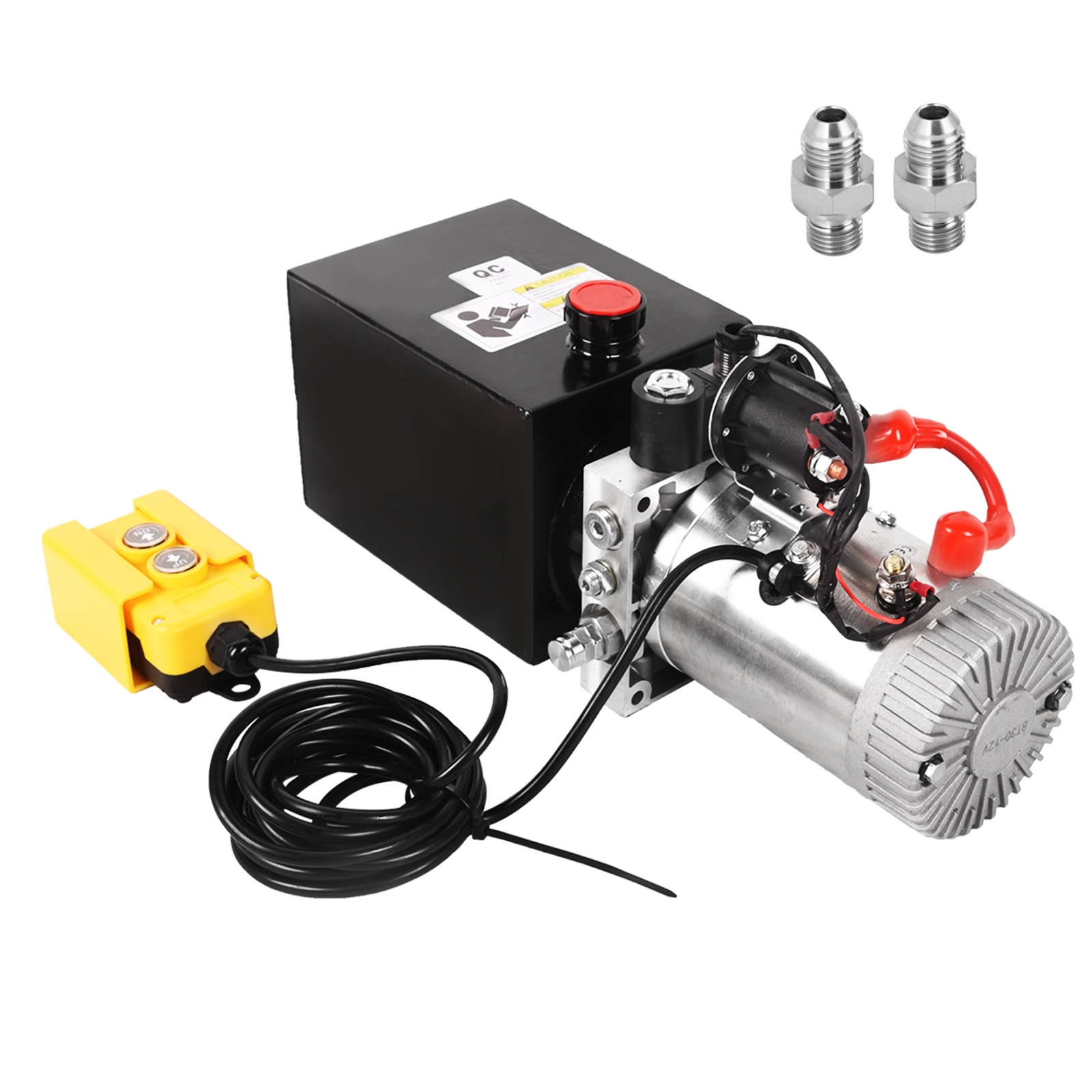 Dawot 3200 PSI 12V DC Hydraulic Power Unit Single Acting Dump Trailer ...