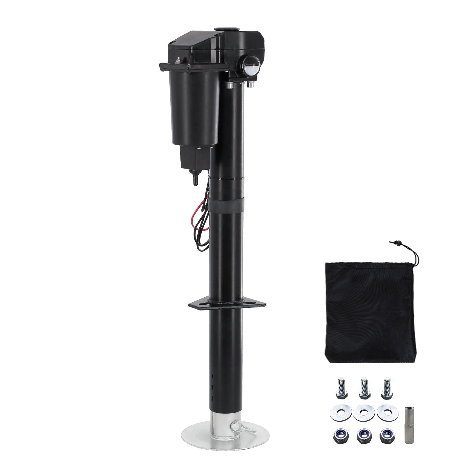Dawot 3500 lbs Electric Trailer Jack, 12V DC, 27" Lift, with Drop Leg ...