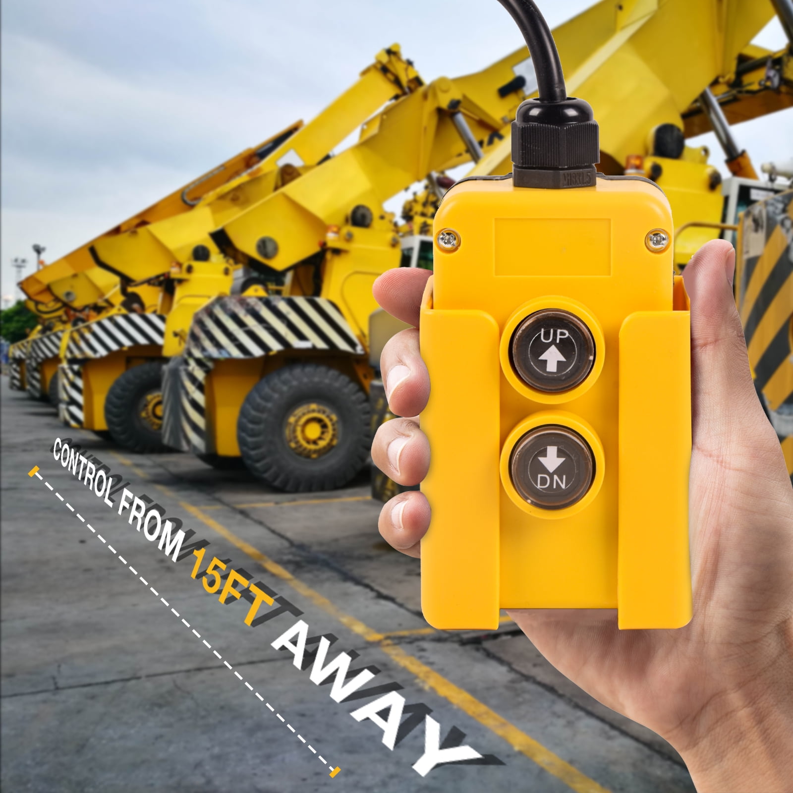 Dawot 4 Wire Dump Trailer Remote, 12v DC Hydraulic Power Pump Unit for ...